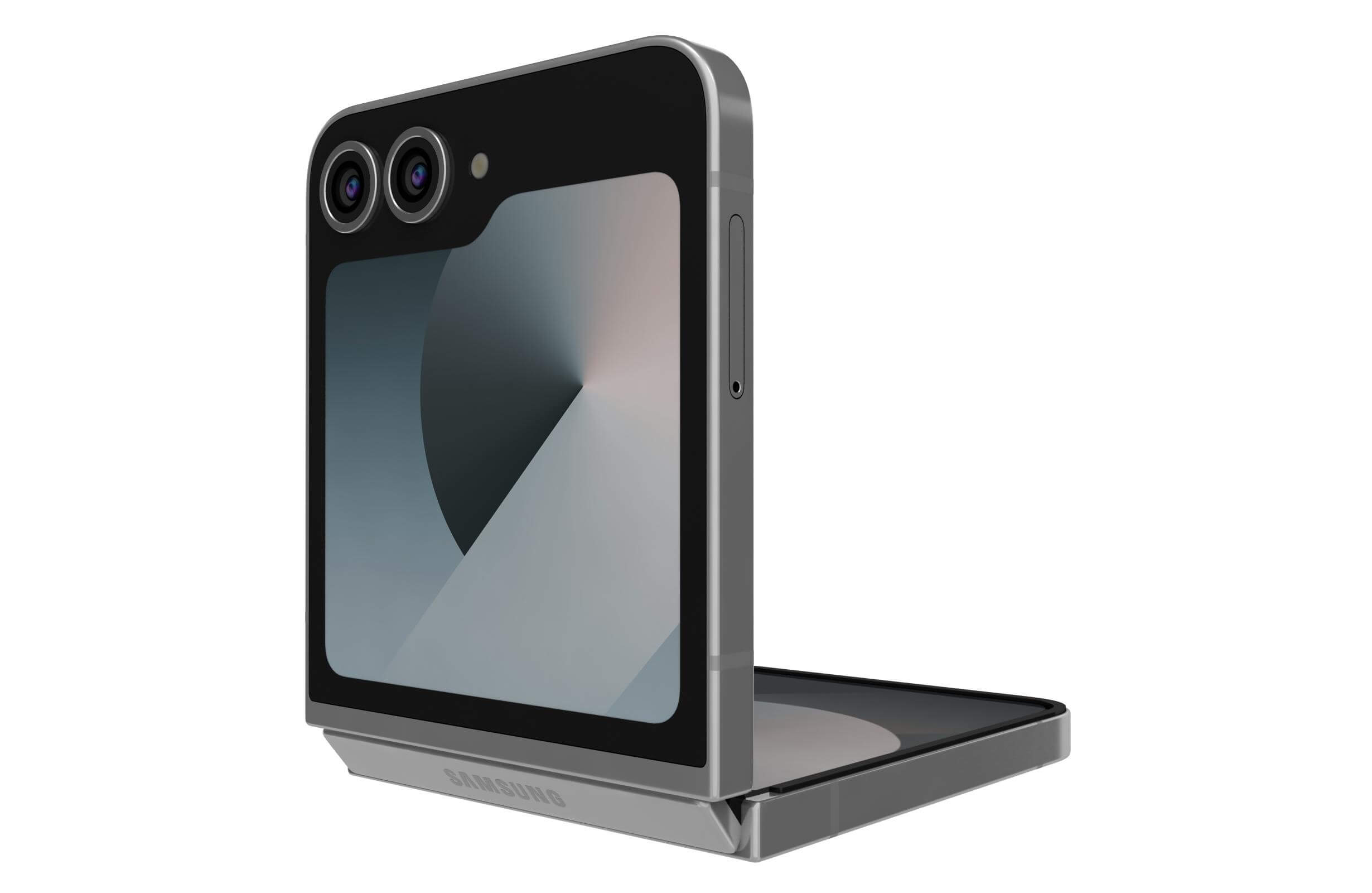 Samsung Galaxy Z Flip 6 Silver Shadow - 3D Model by Rever_Art