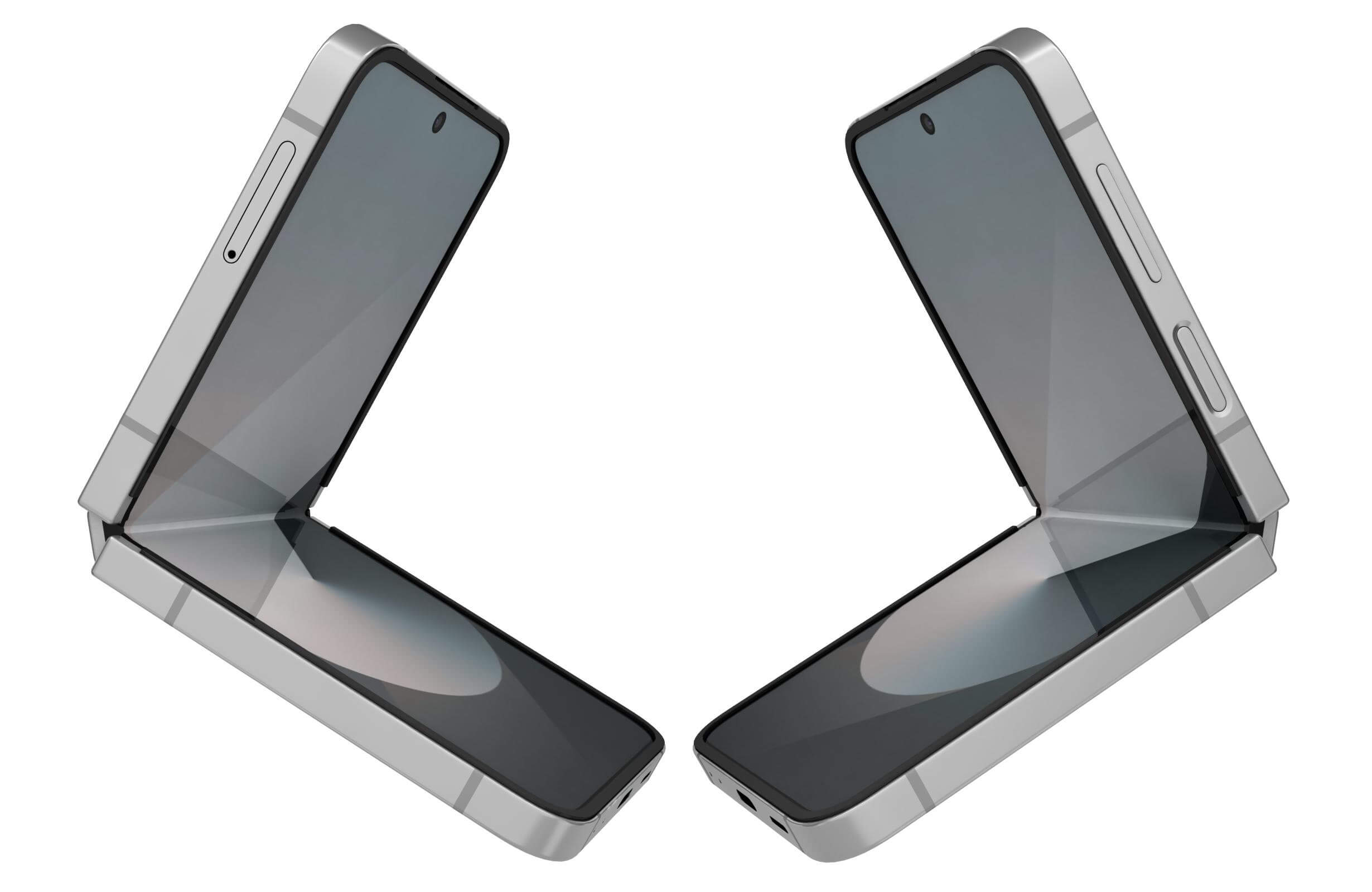 Samsung Galaxy Z Flip 6 Silver Shadow - 3D Model by Rever_Art