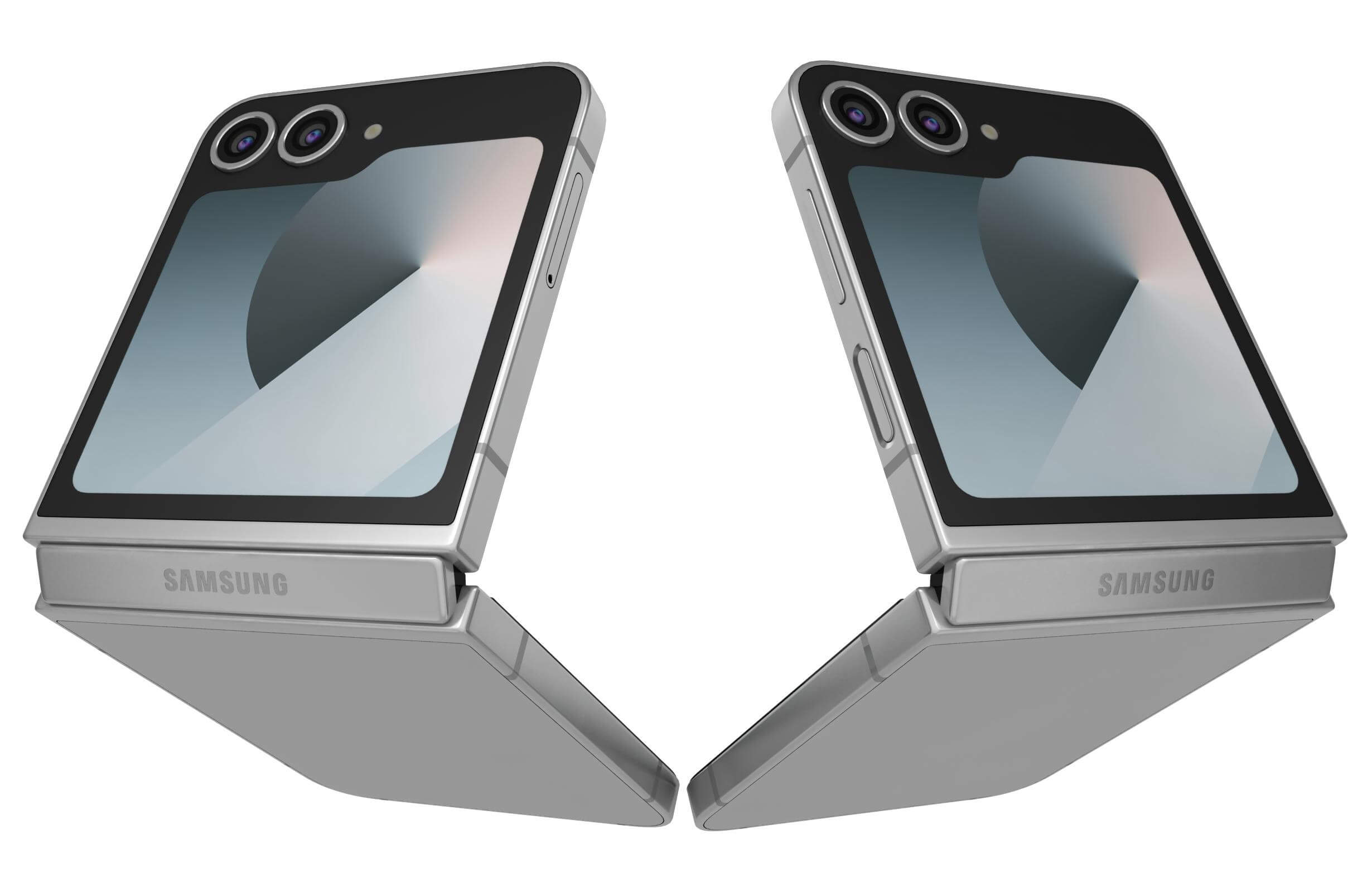 Samsung Galaxy Z Flip 6 Silver Shadow - 3D Model by Rever_Art