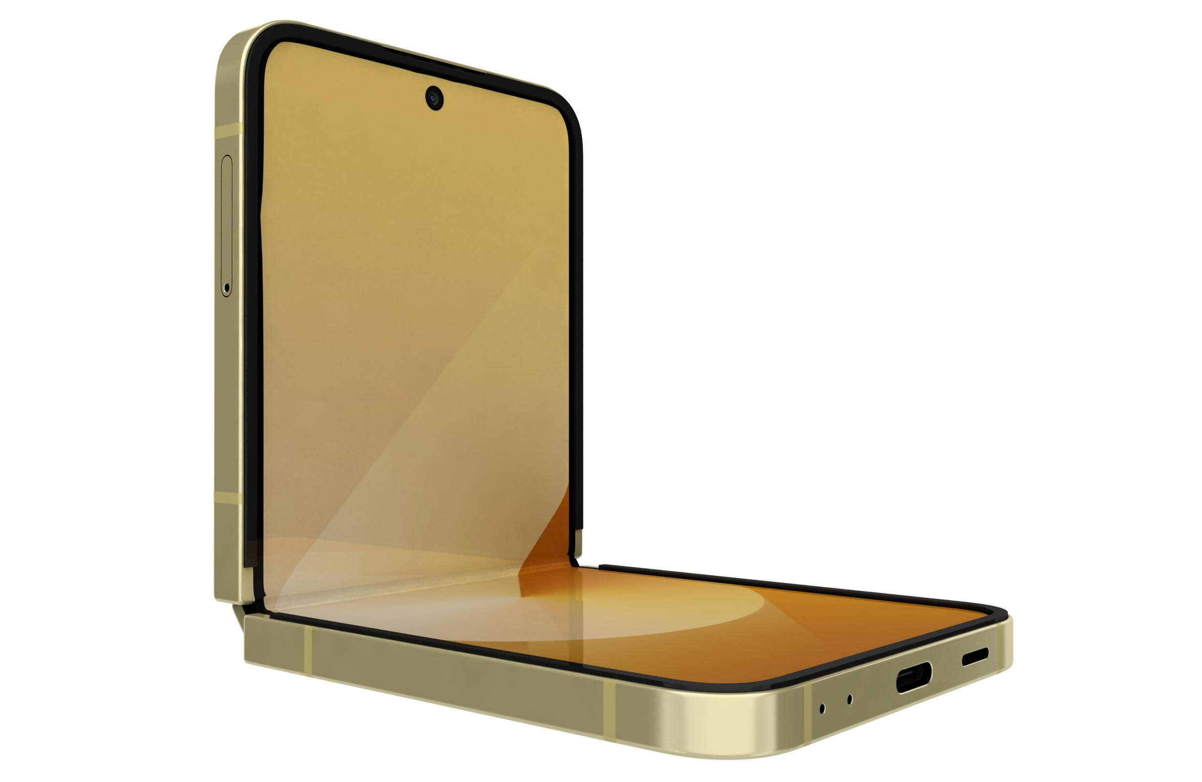 Samsung Galaxy Z Flip 6 Yellow - 3D Model by Rever_Art