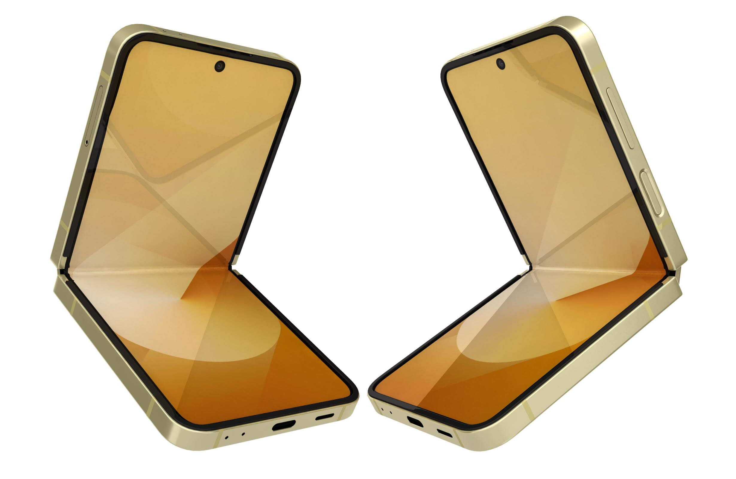 Samsung Galaxy Z Flip 6 Yellow - 3D Model by Rever_Art