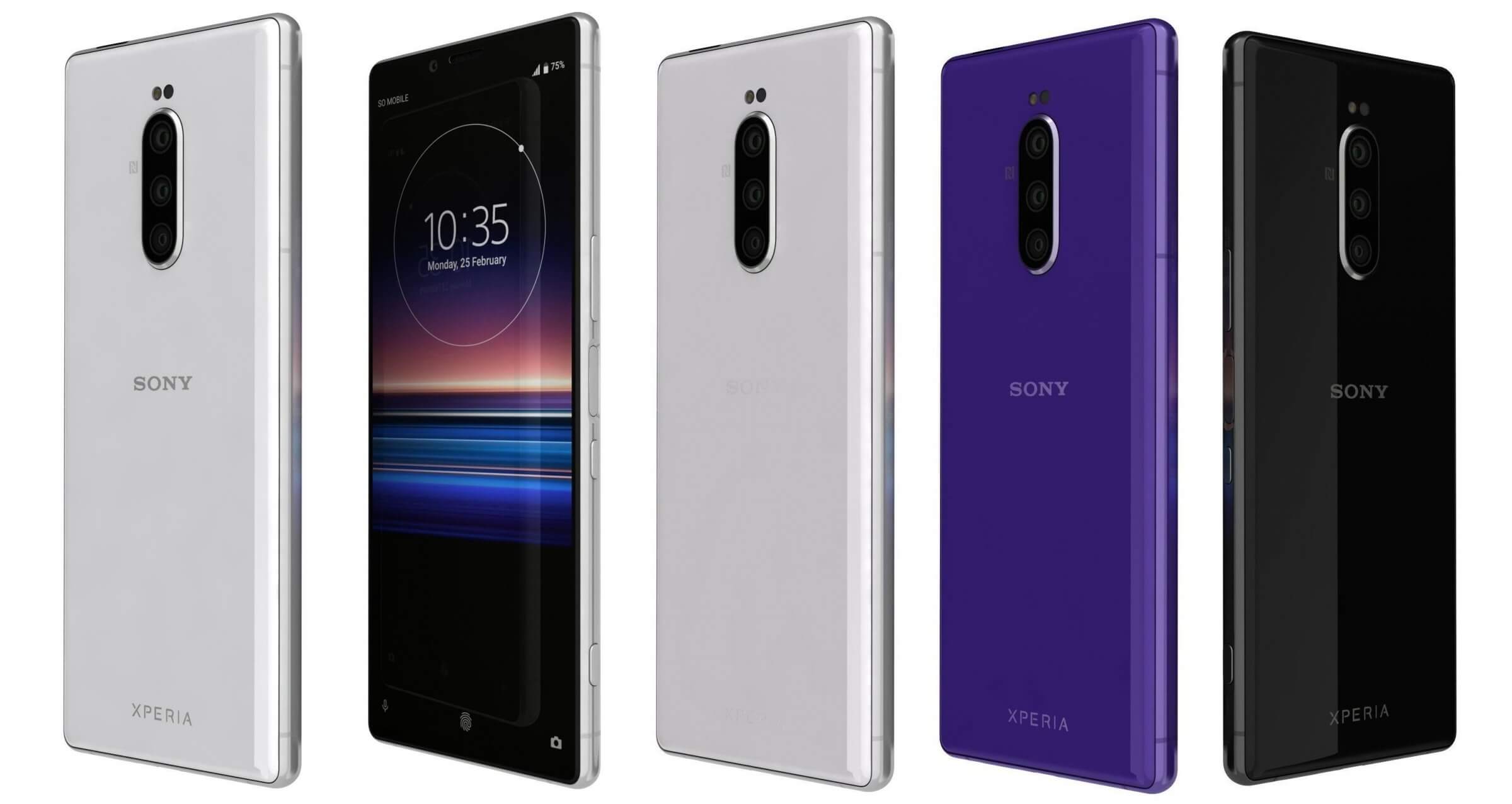Sony Xperia 1 All Colors 3D Model