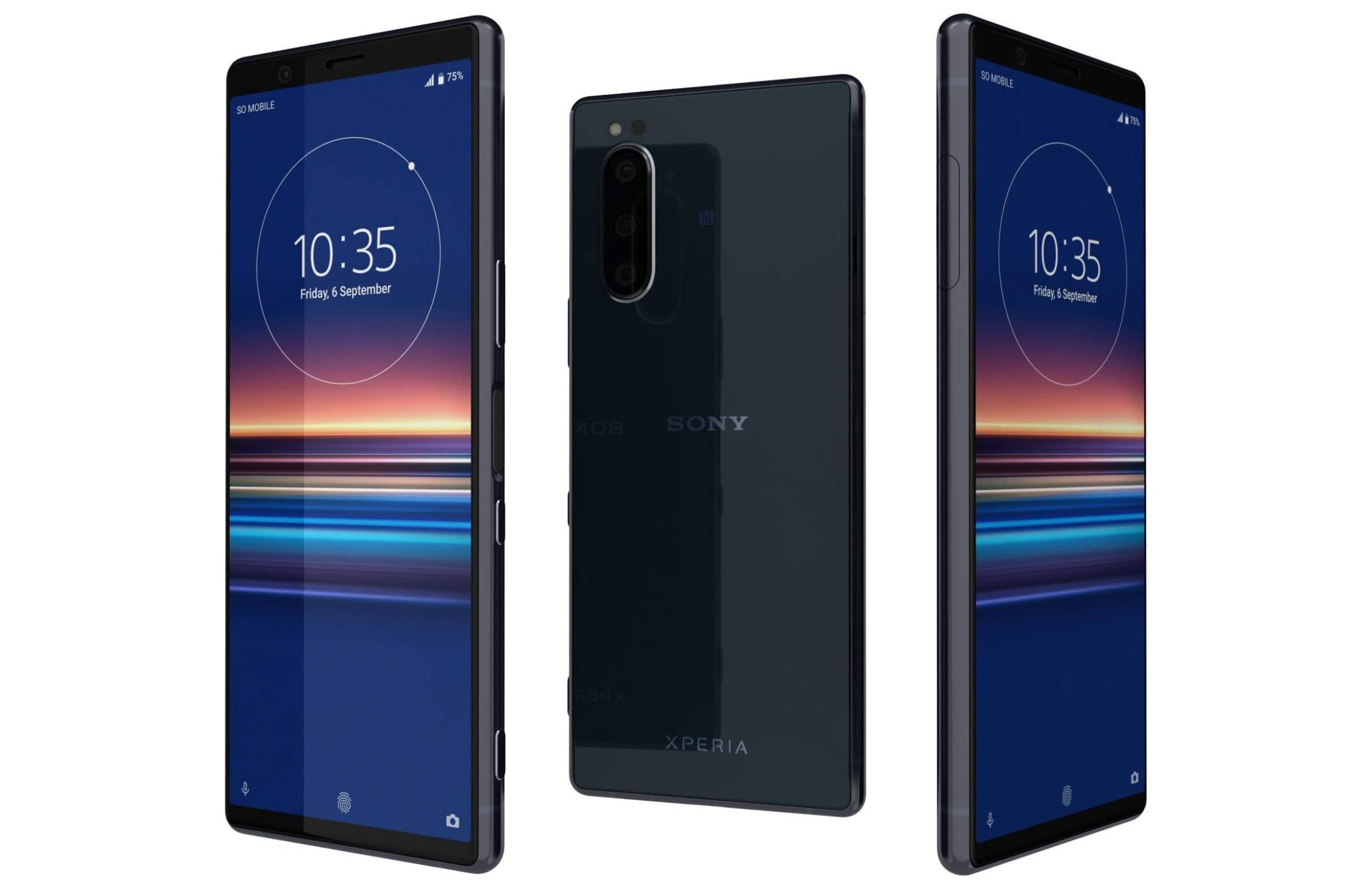 Sony Xperia 5 Blue - 3D Model by Rever_Art