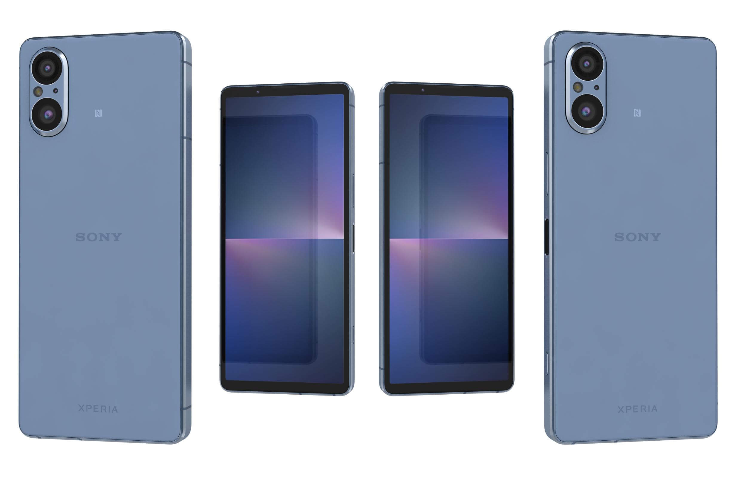 Sony Xperia 5 V Blue - 3D Model by Rever_Art