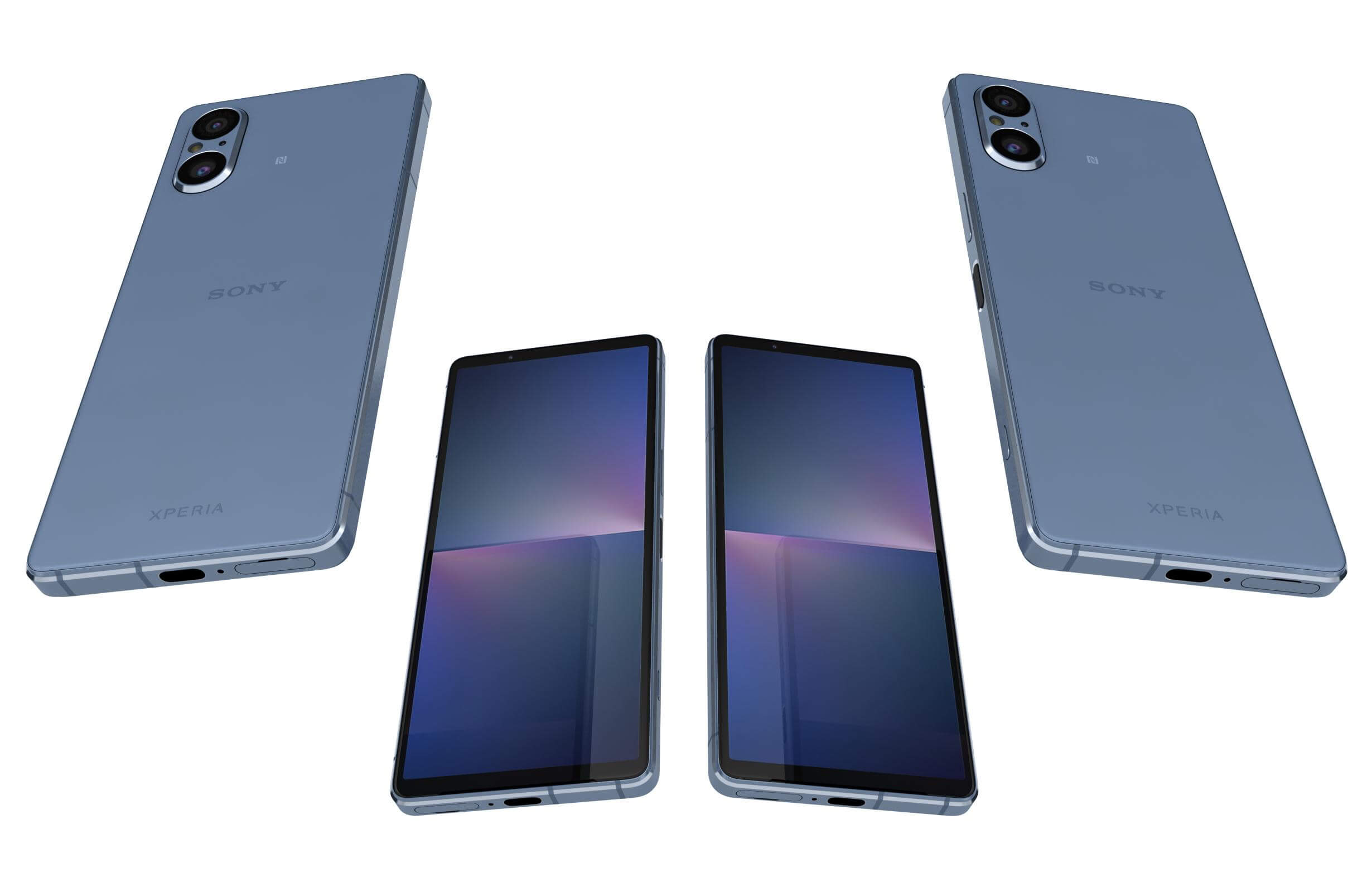 Sony Xperia 5 V Blue - 3D Model by Rever_Art