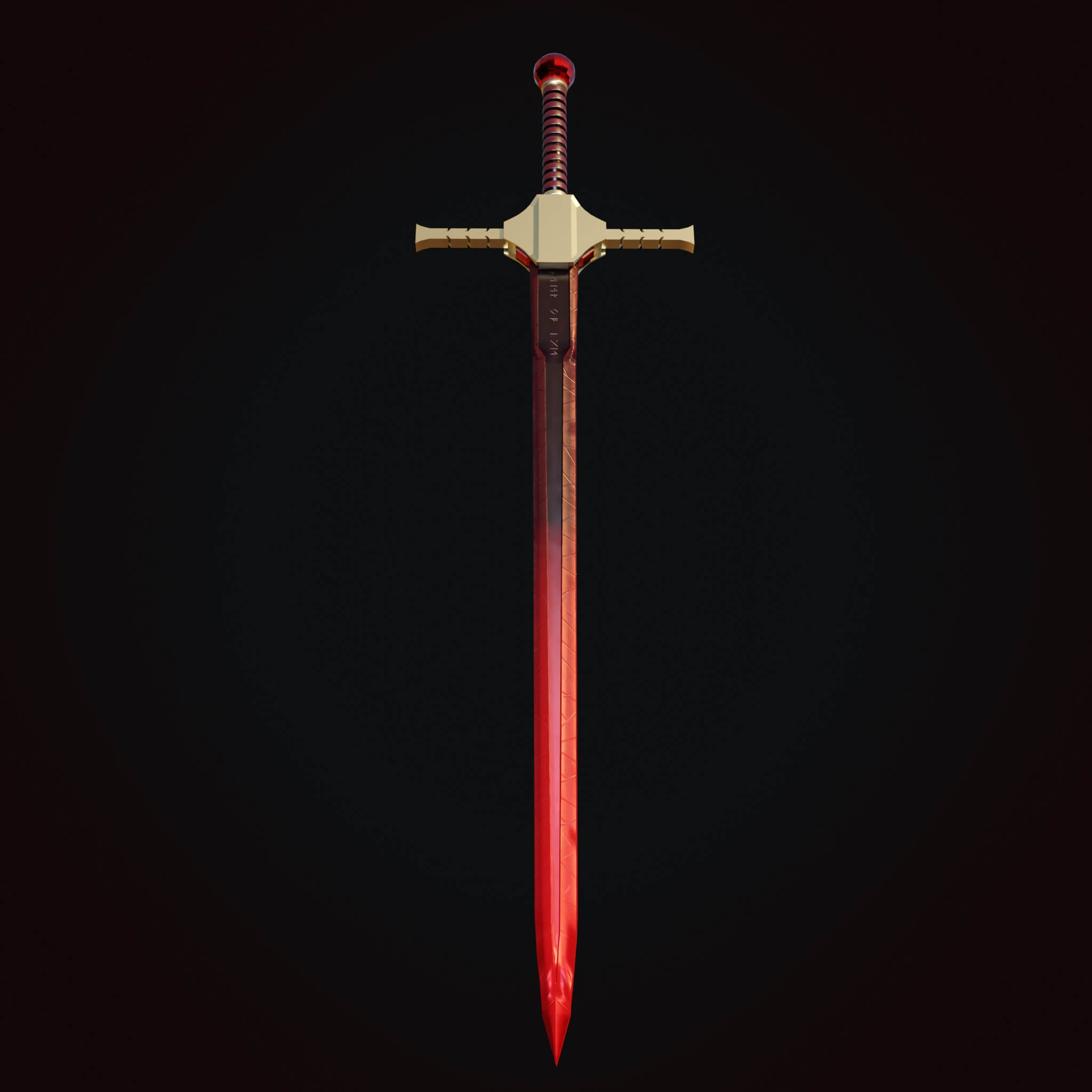 Sword of Warrior - 3D Model by Rever_Art