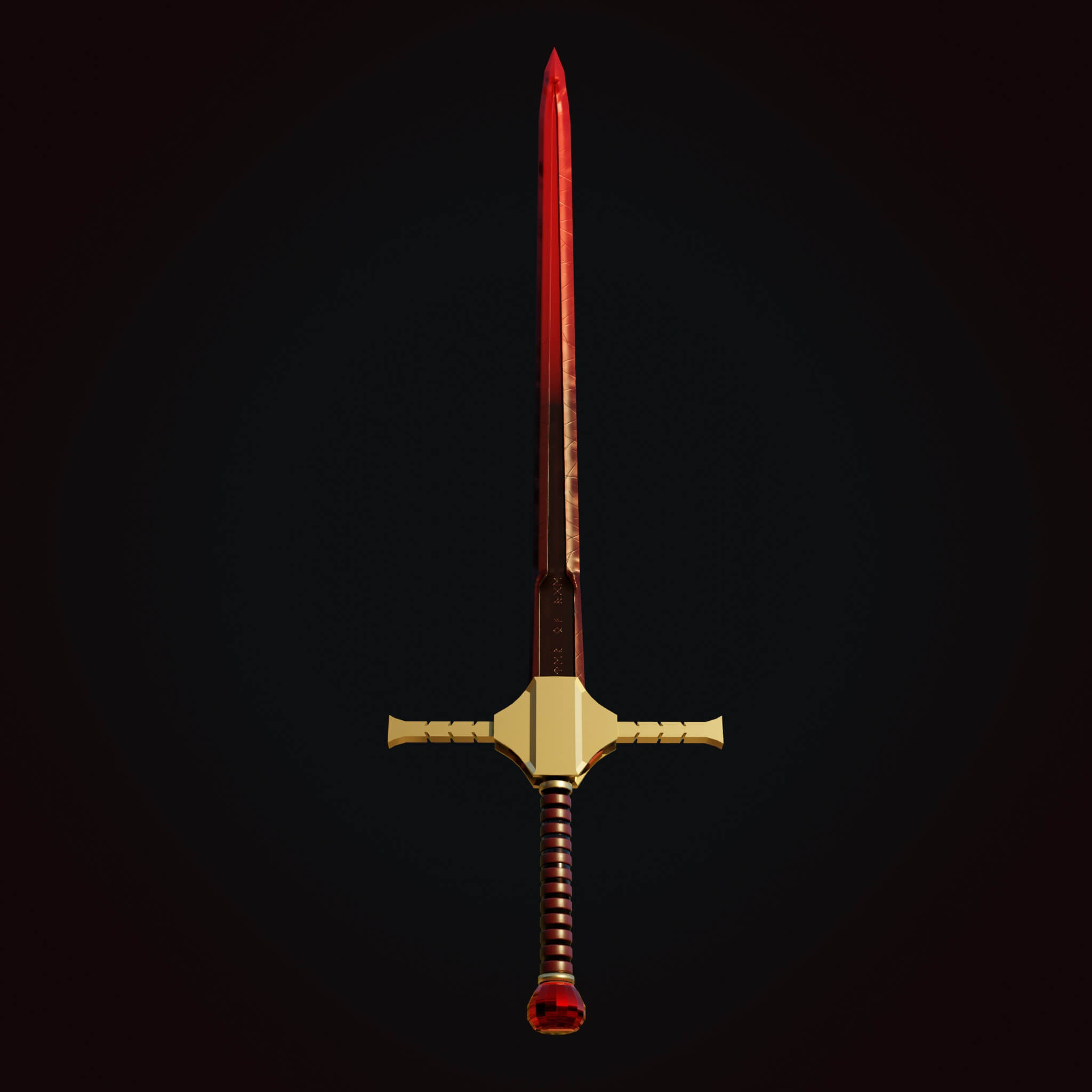 Sword of Warrior - 3D Model by Rever_Art