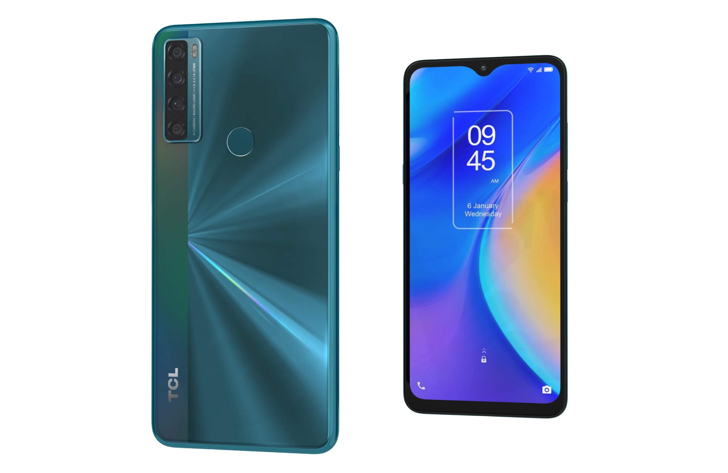 TCL 20 SE Black and Blue - 3D Model by Rever_Art