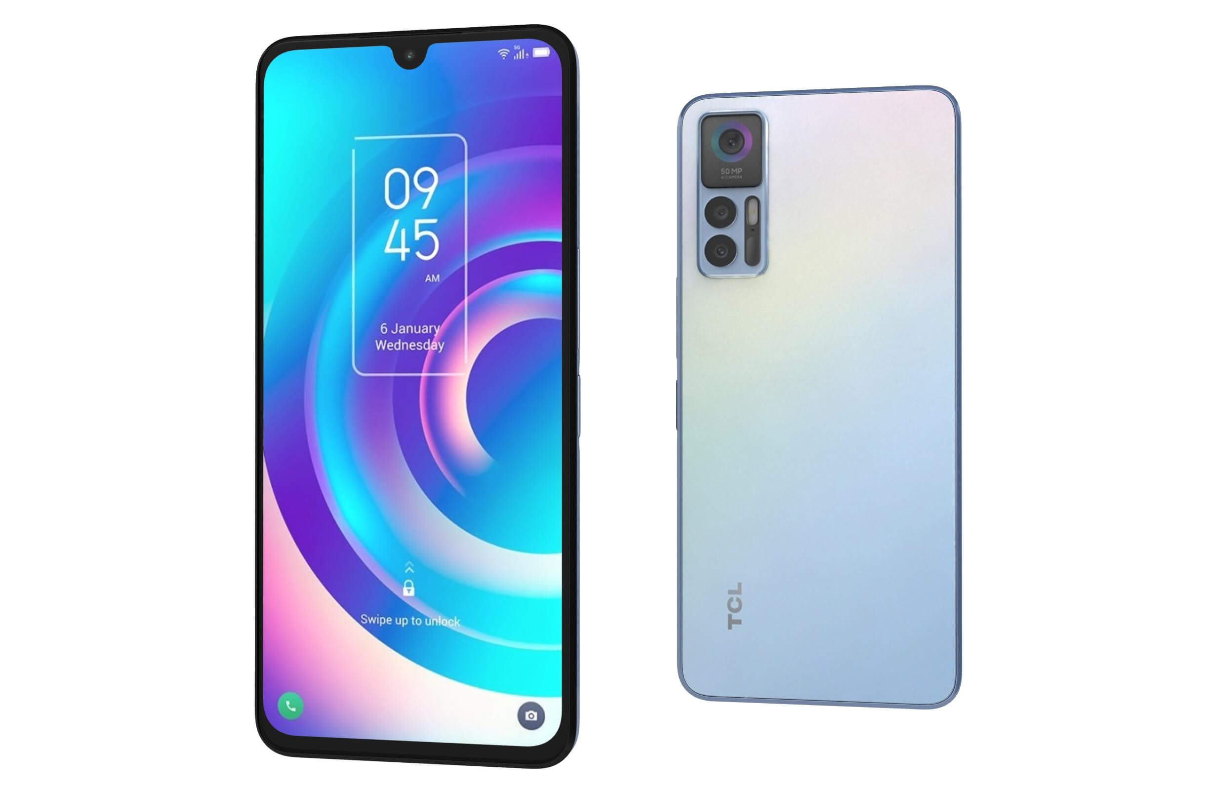 TCL 30 5G White - 3D Model by Rever_Art