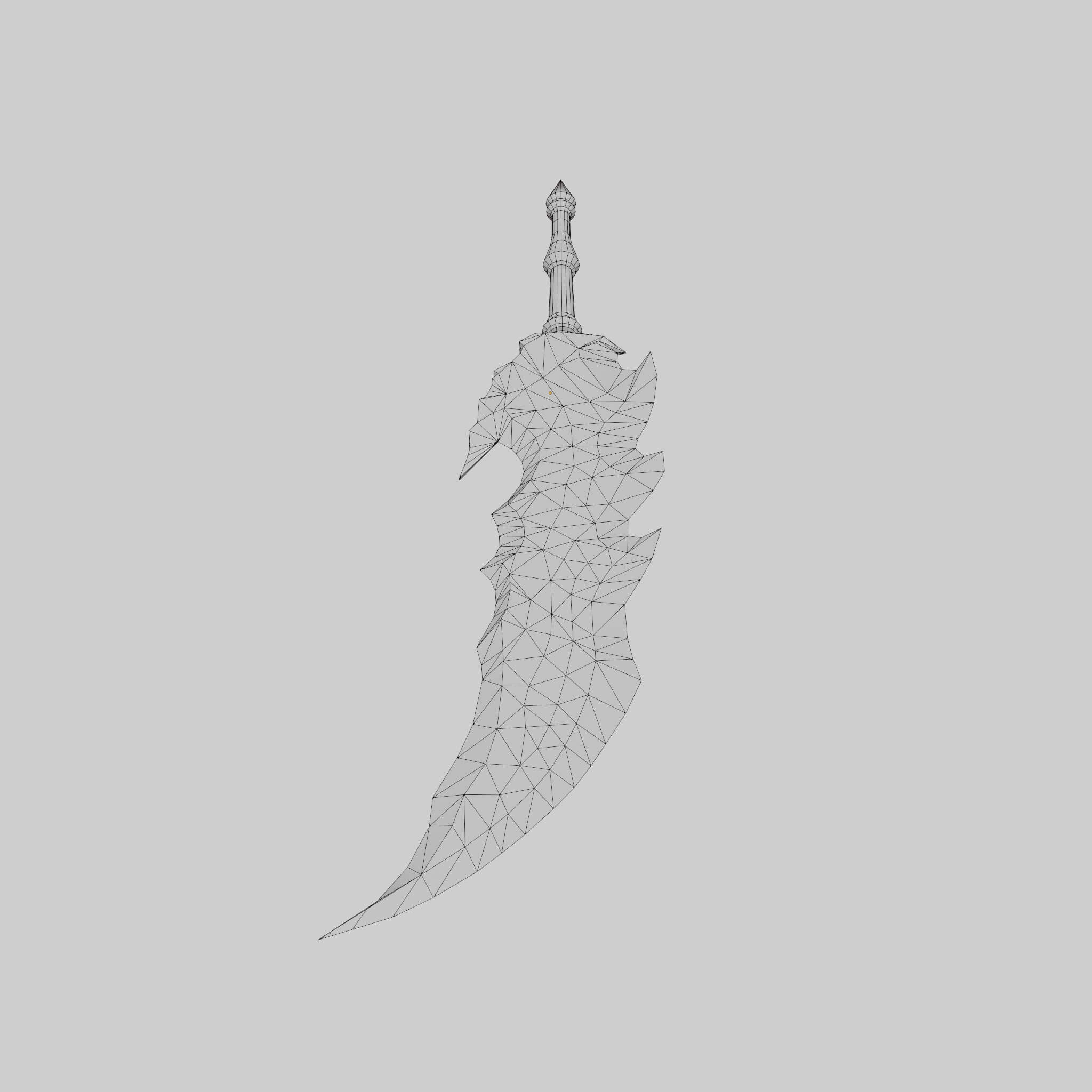 Wounded Sword Emerald Green - 3D Model by Rever_Art