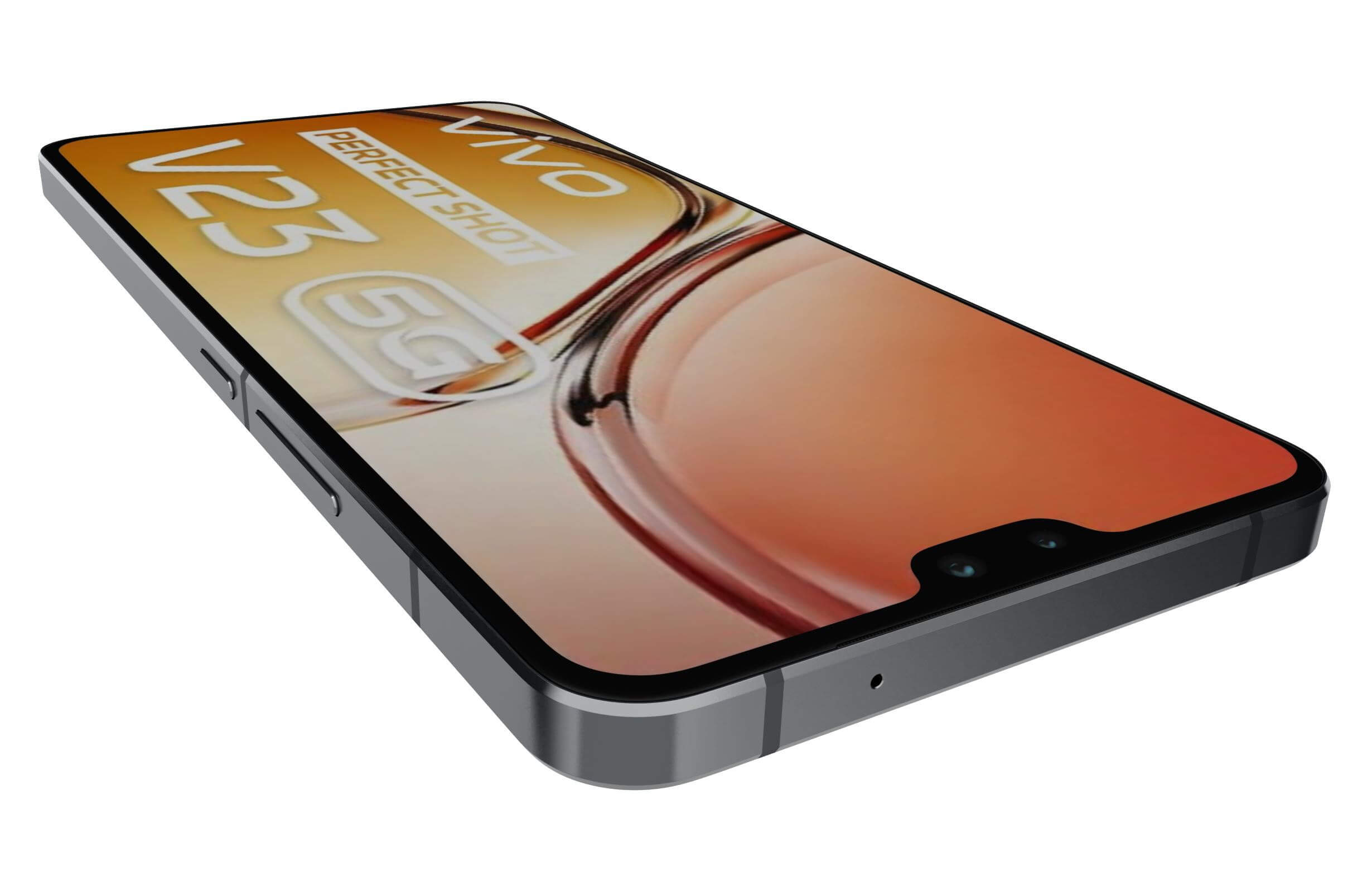 Vivo V23 5G Black - 3D Model by Rever_Art