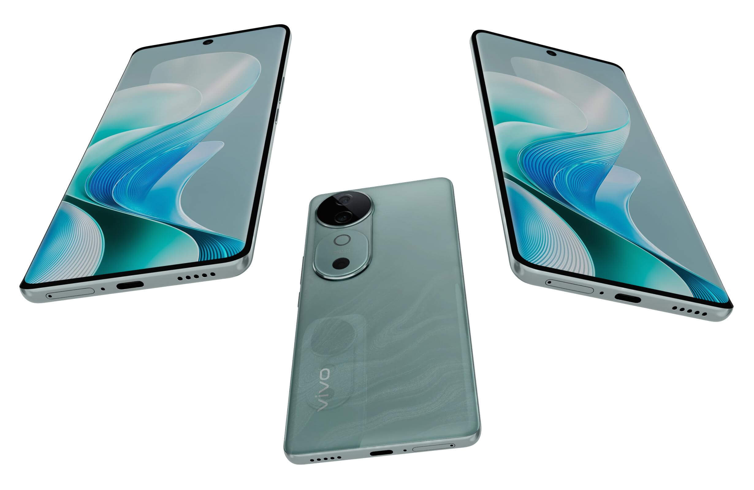 Vivo V40 Blue - 3D Model by Rever_Art