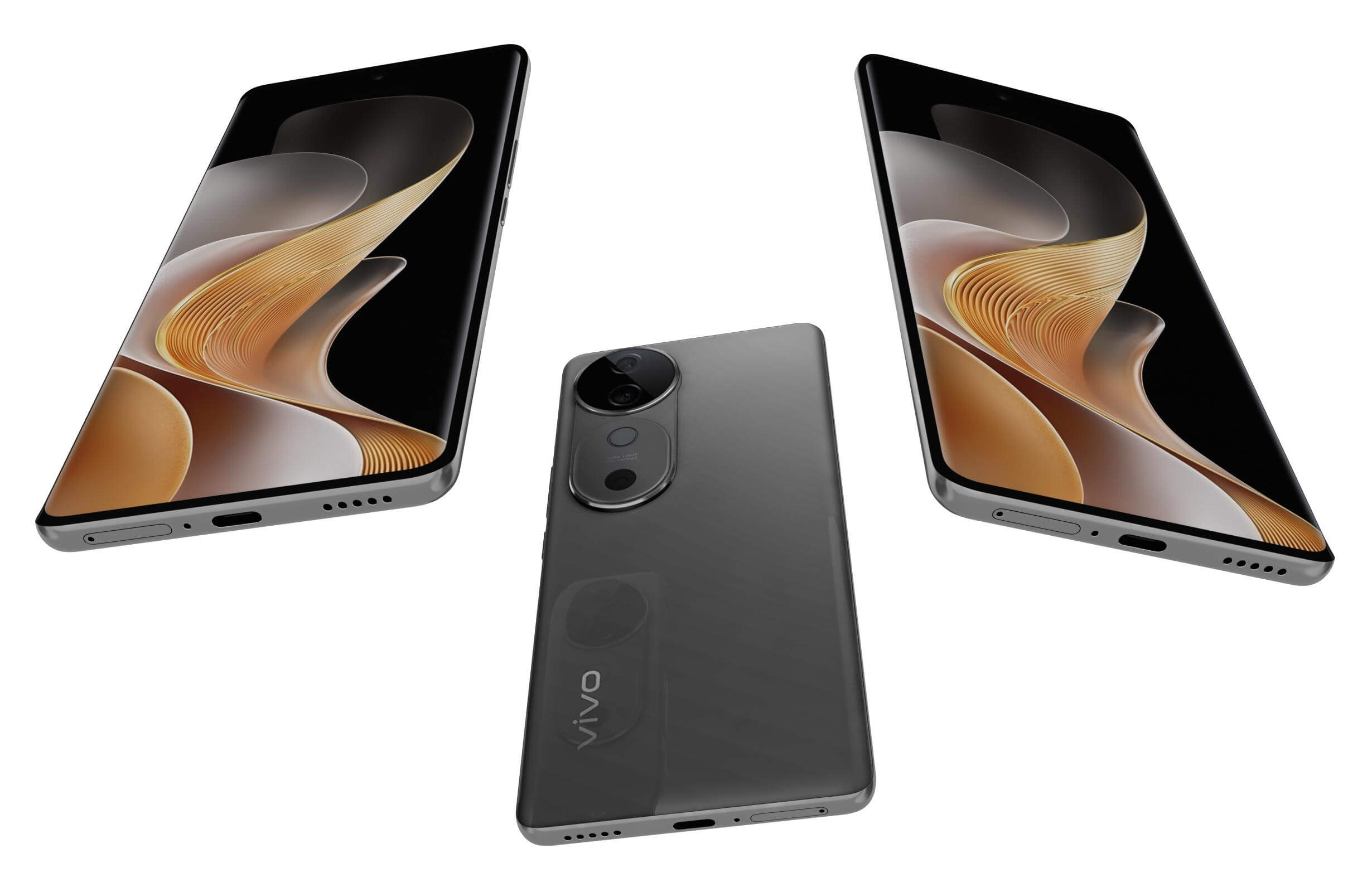 Vivo V40 Gray - 3D Model by Rever_Art