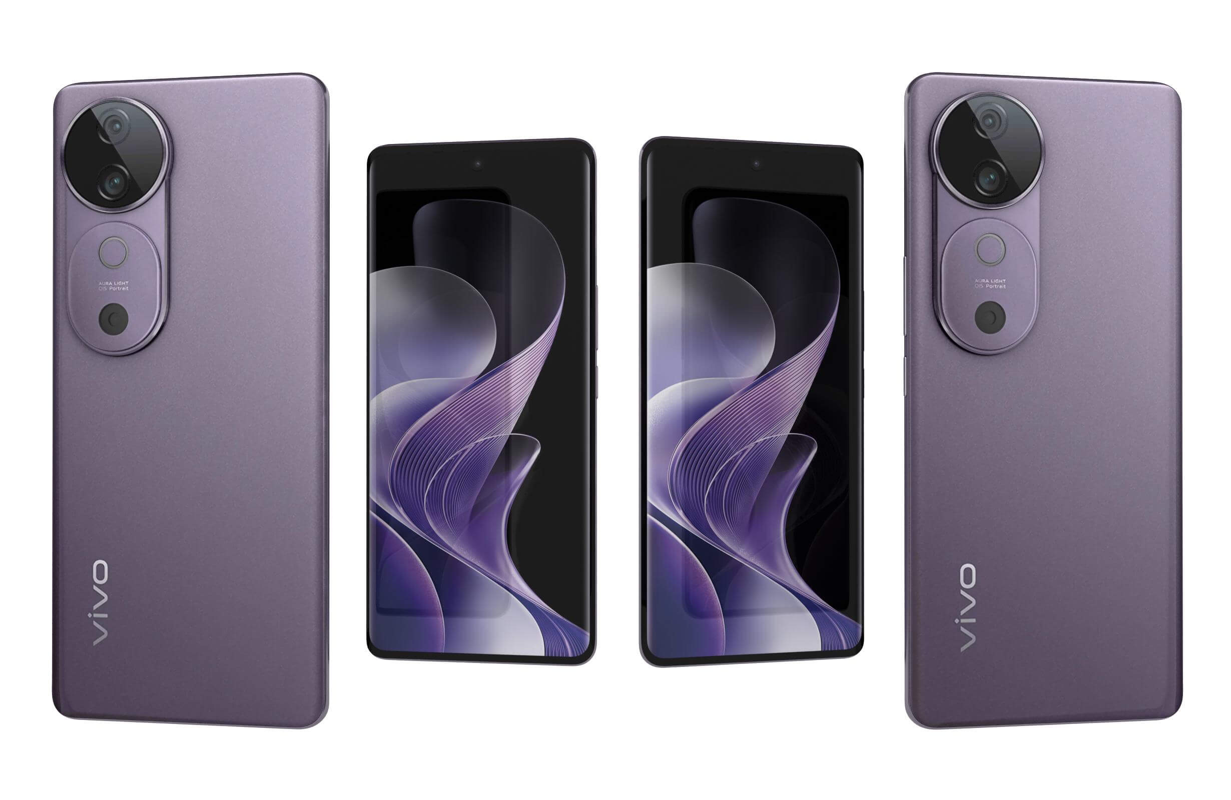 Vivo V40 Purple - 3D Model by Rever_Art