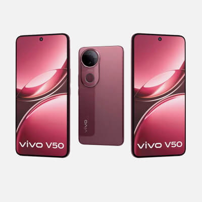 Vivo V50 Red - 3D Model by Rever_Art