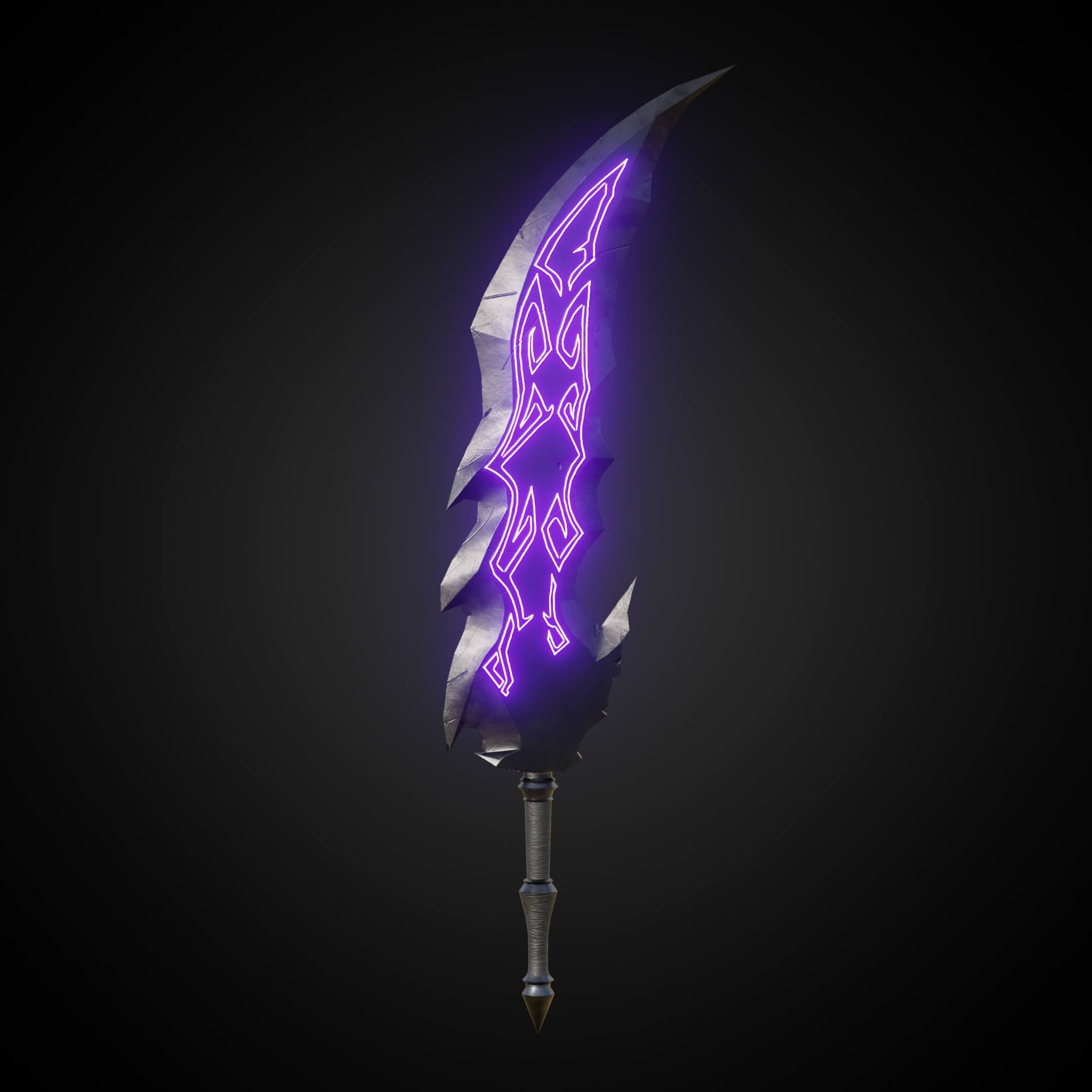 Wounded Sword Emissive Purple - 3D Model by Rever_Art