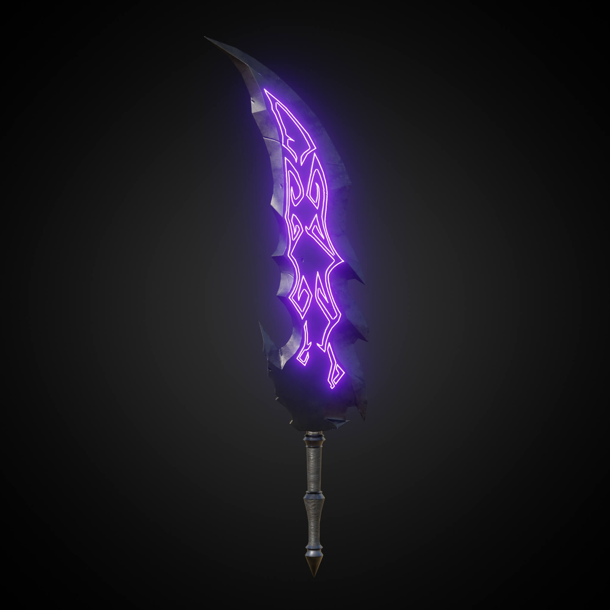Wounded Sword Emissive Purple - 3D Model by Rever_Art