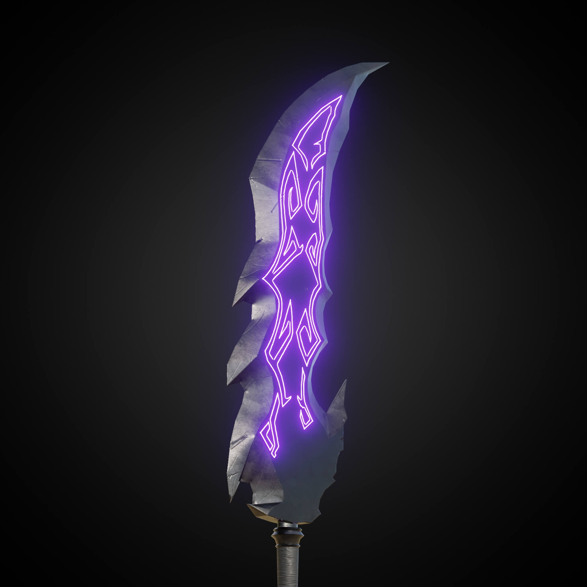 Wounded Sword Emissive Purple - 3D Model by Rever_Art