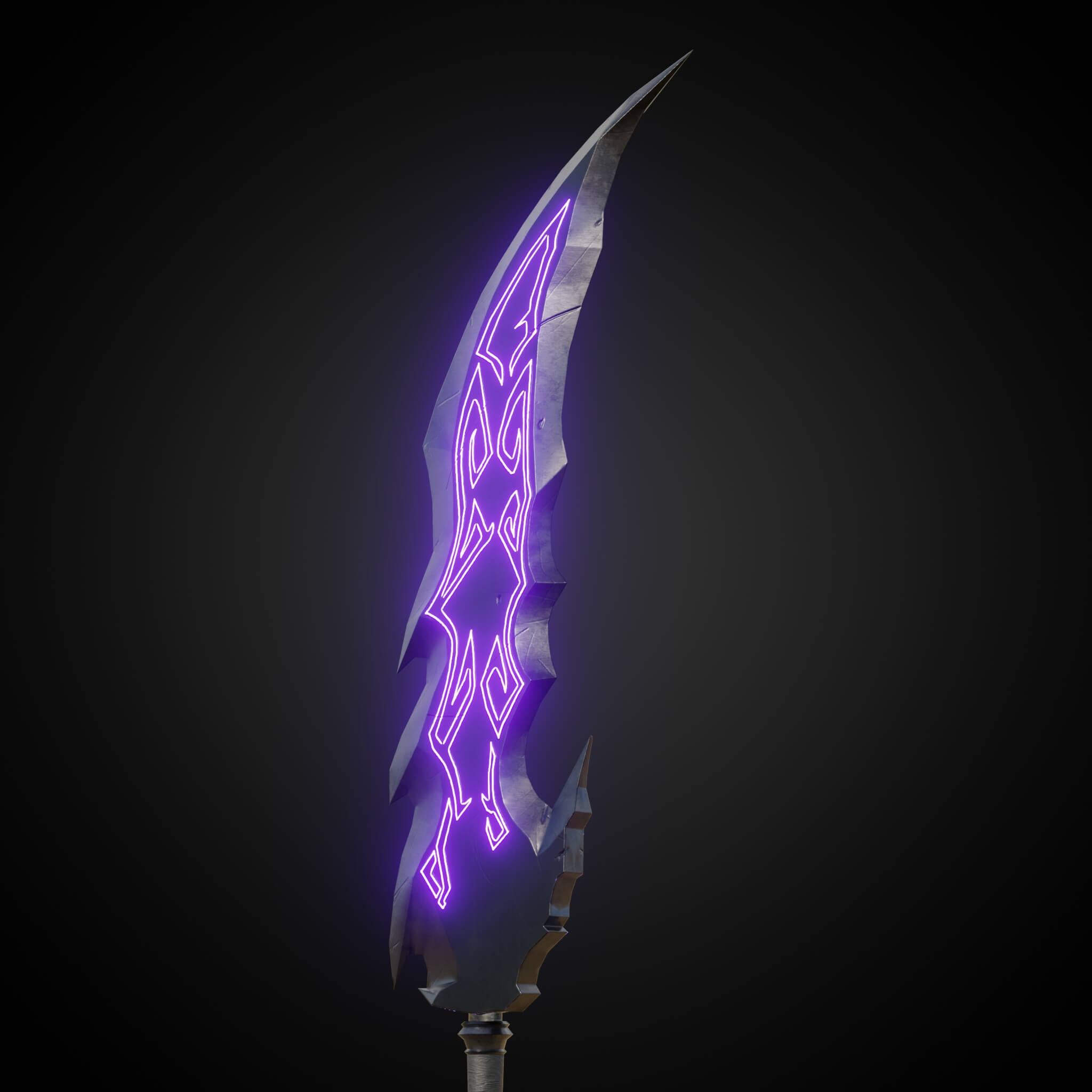 Wounded Sword Emissive Purple - 3D Model by Rever_Art