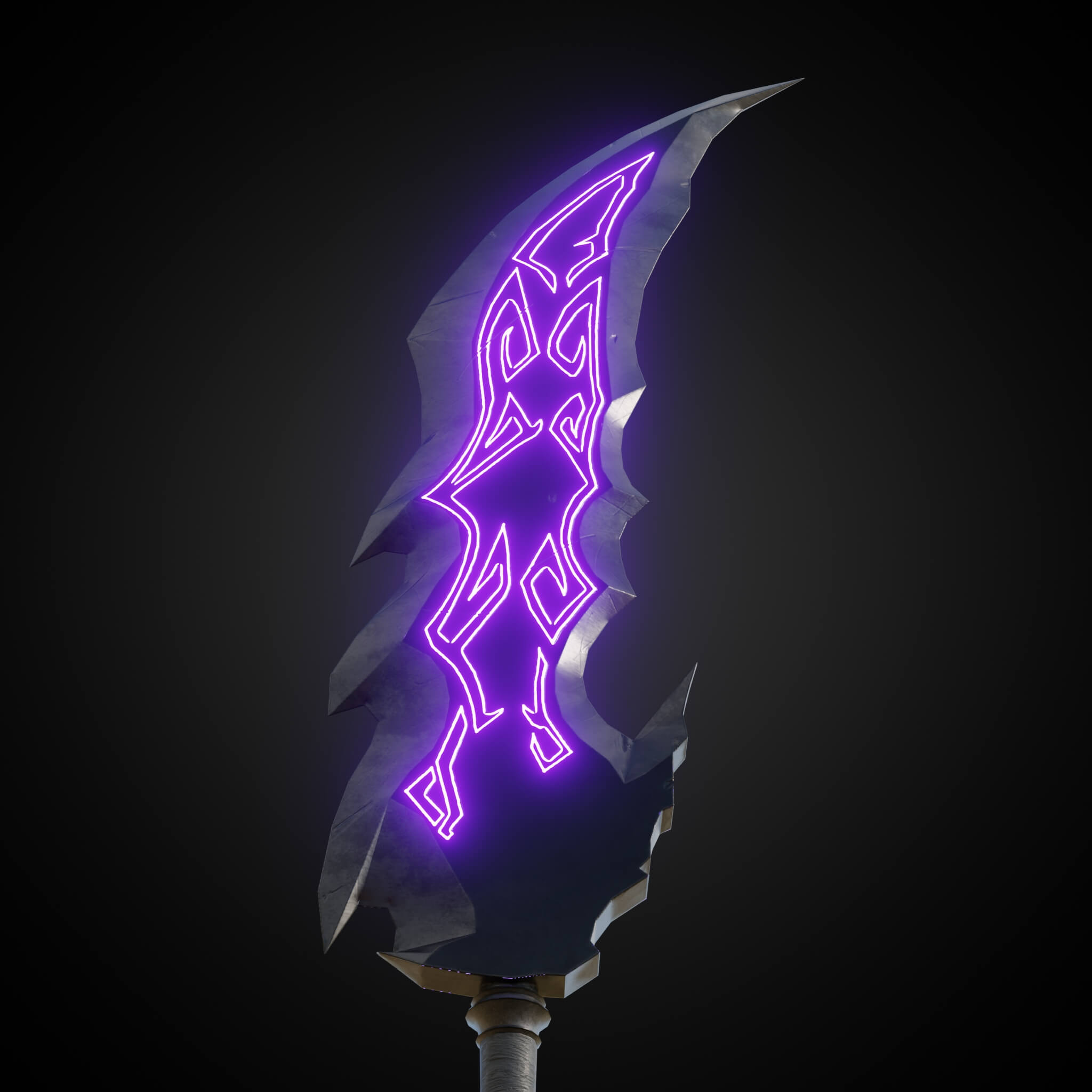 Wounded Sword Emissive Purple - 3D Model by Rever_Art