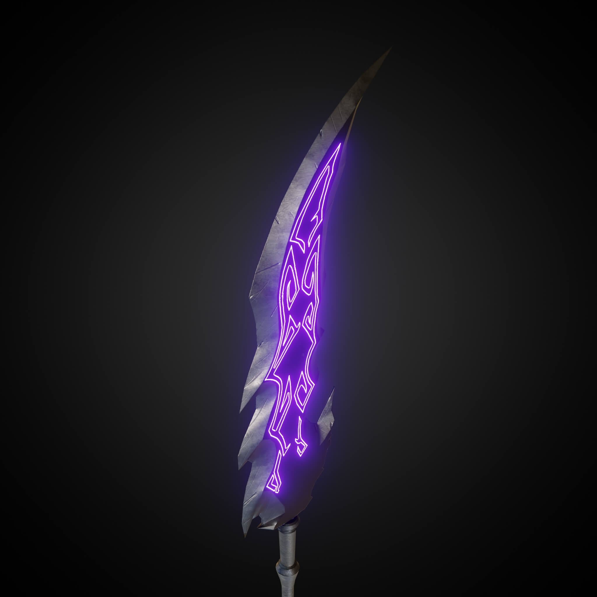 Wounded Sword Emissive Purple - 3D Model by Rever_Art