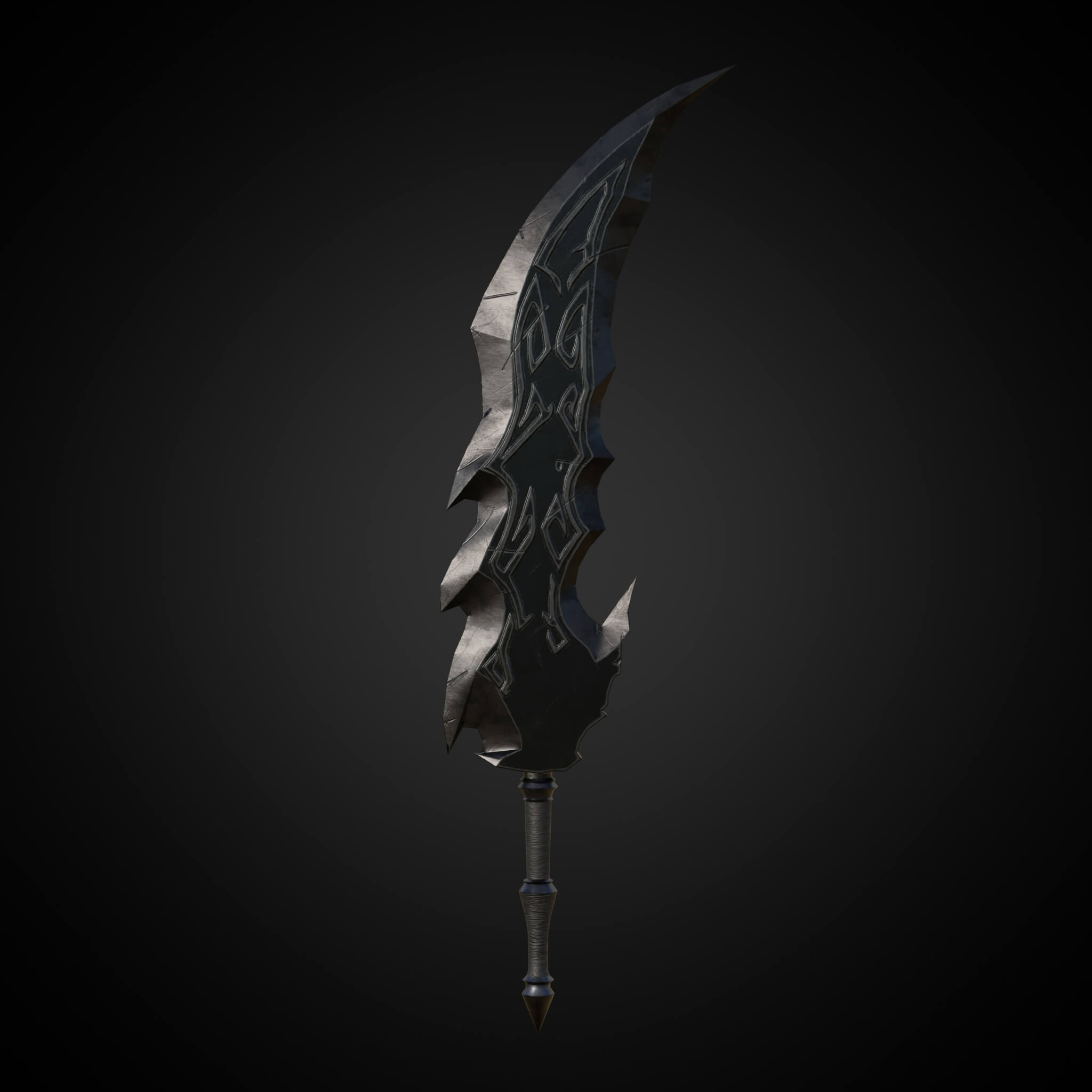 Wounded Sword Ft Gray Scratched - 3D Model by Rever_Art