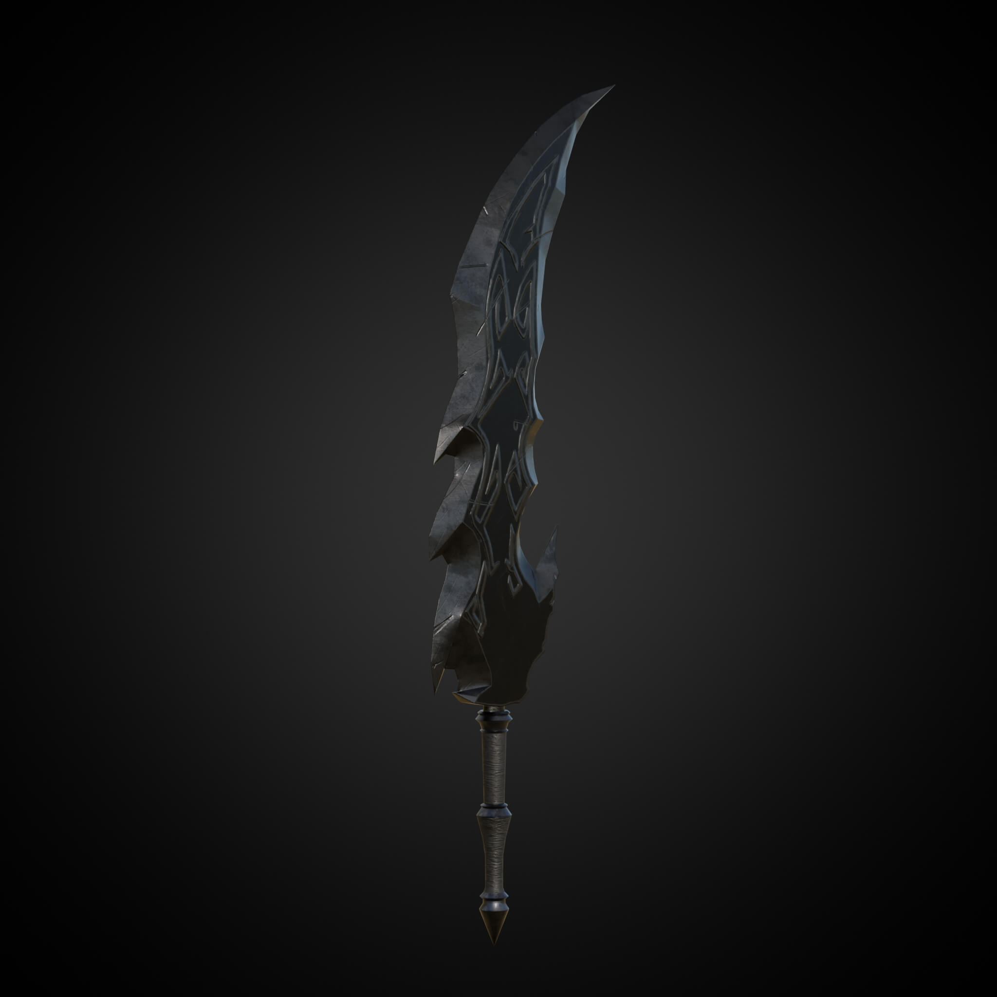 Wounded Sword Ft Gray Scratched - 3D Model by Rever_Art