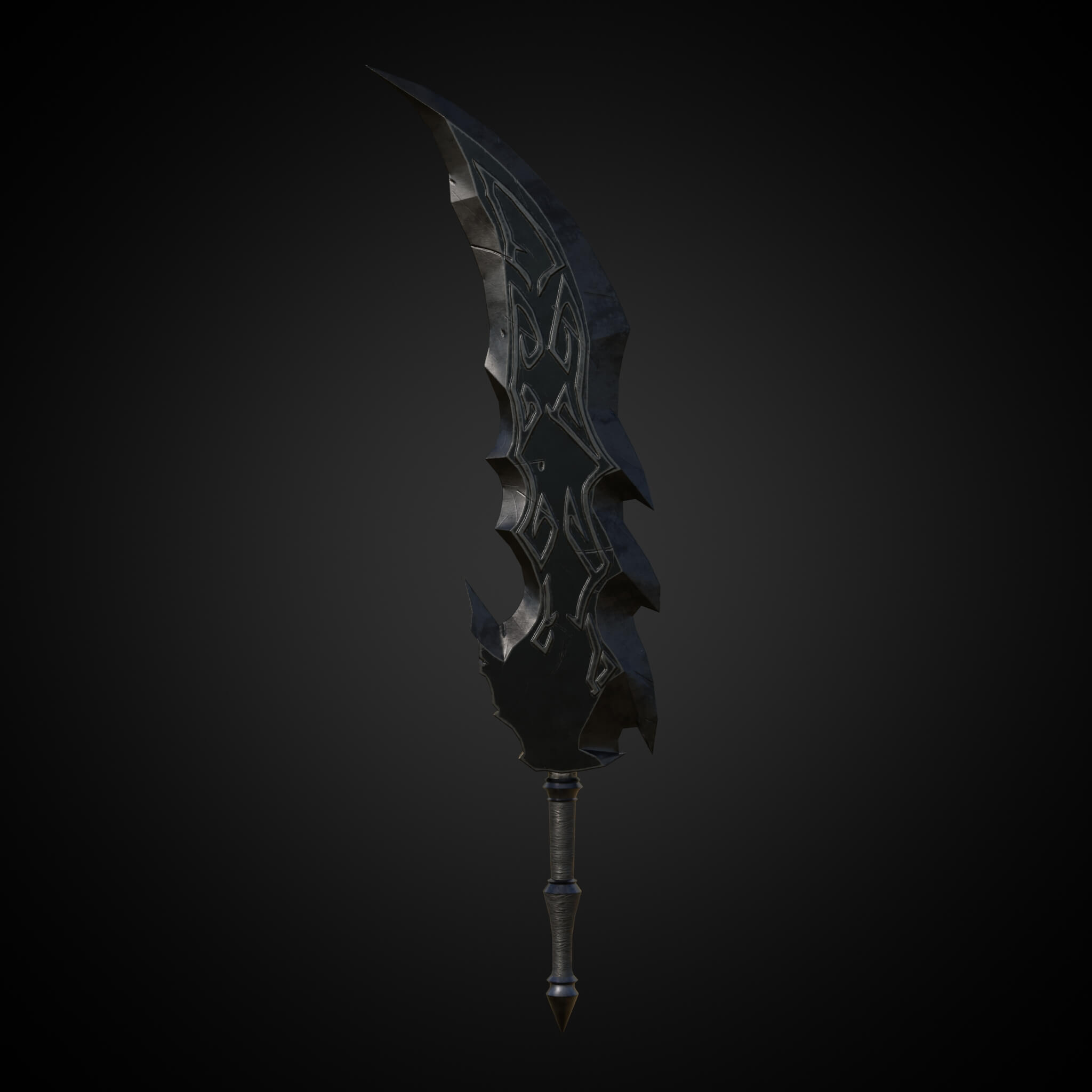 Wounded Sword Ft Gray Scratched - 3D Model by Rever_Art