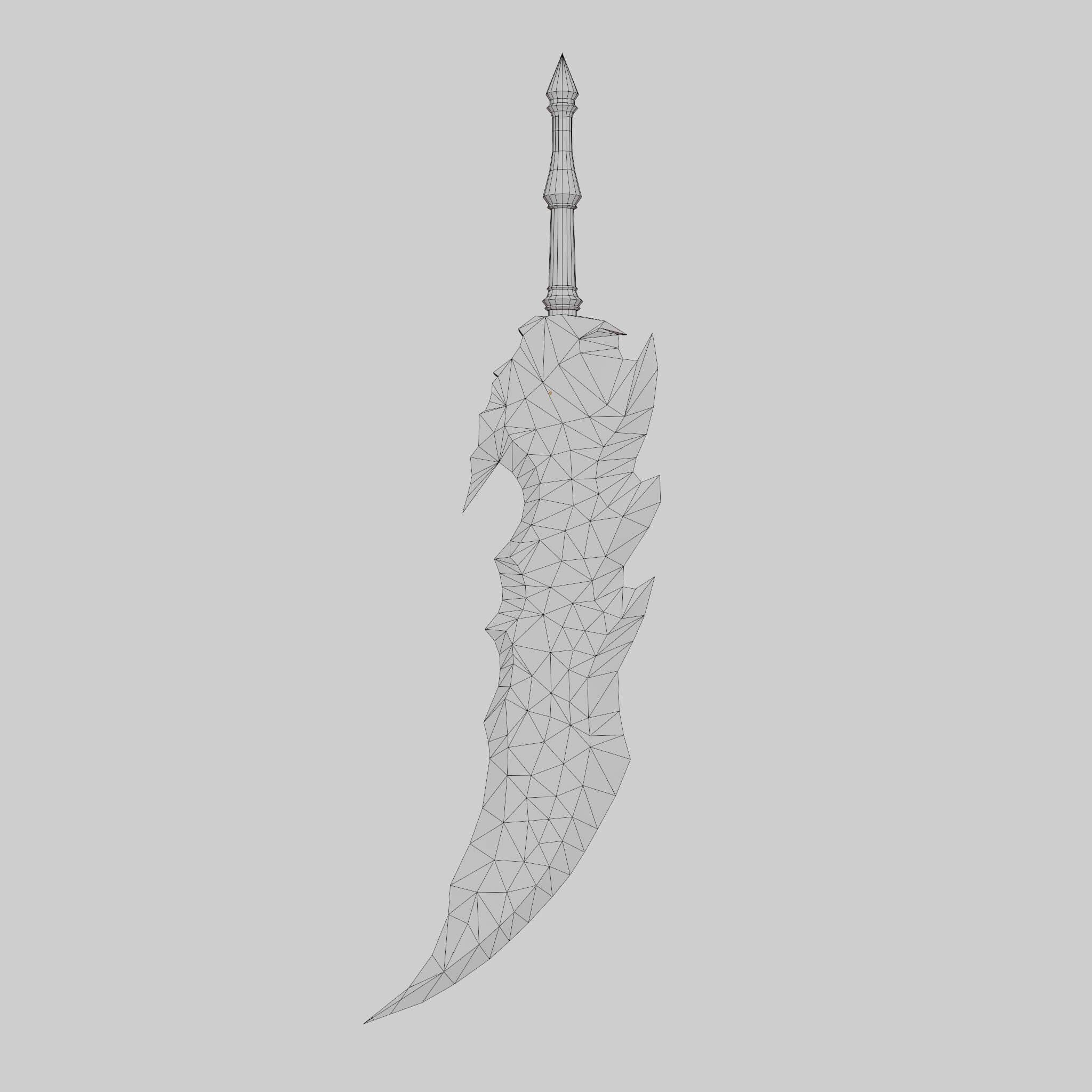 Wounded Sword Ft Gray Scratched - 3D Model by Rever_Art