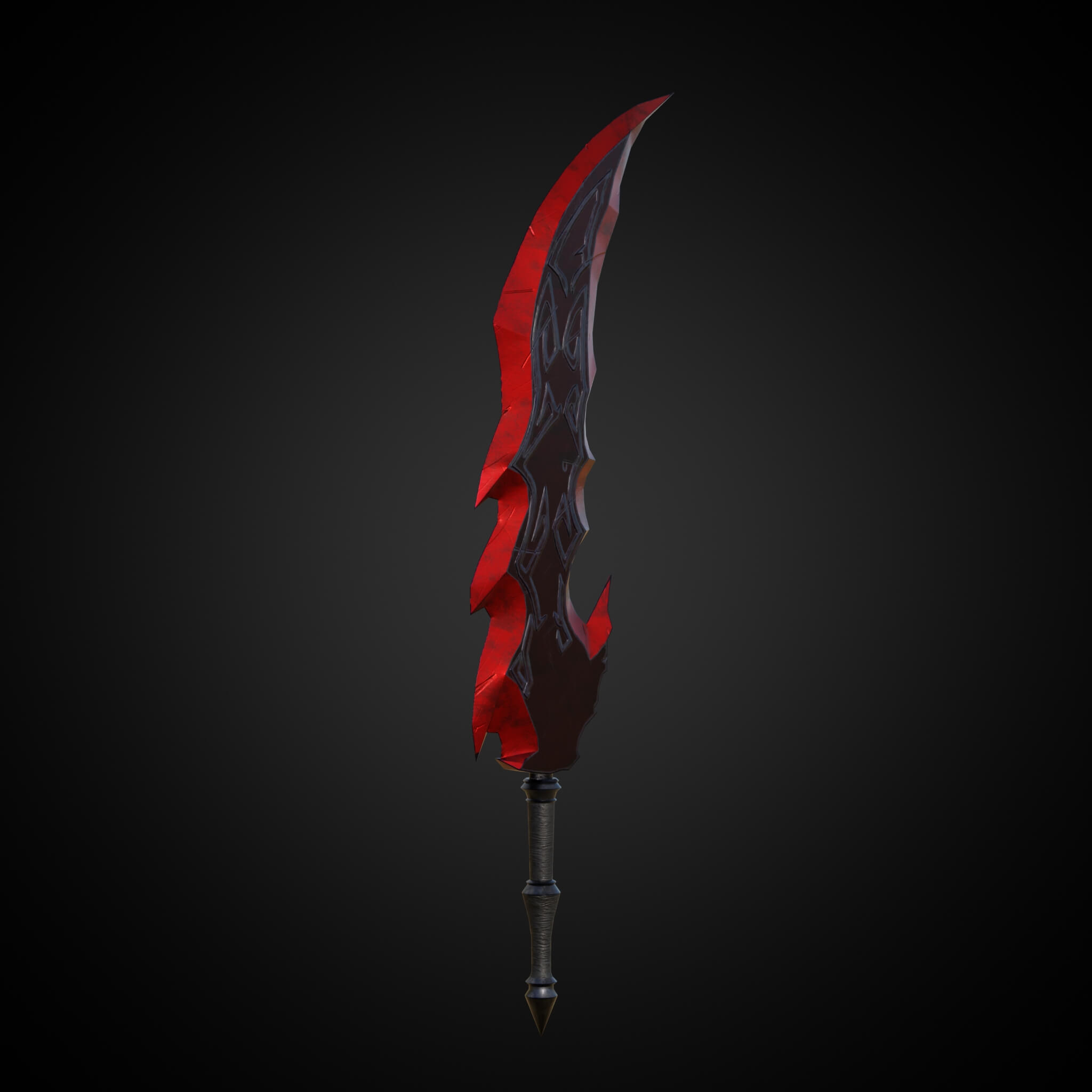 Wounded Sword Ruby Red - 3D Model by Rever_Art