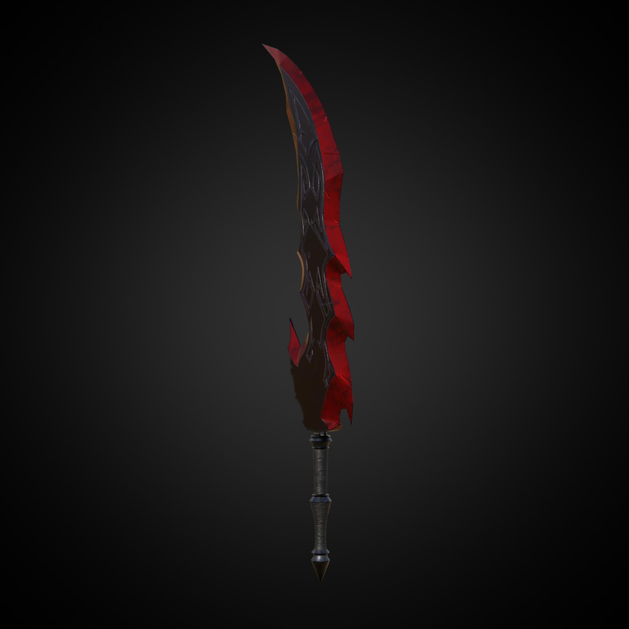 Wounded Sword Ruby Red - 3D Model by Rever_Art