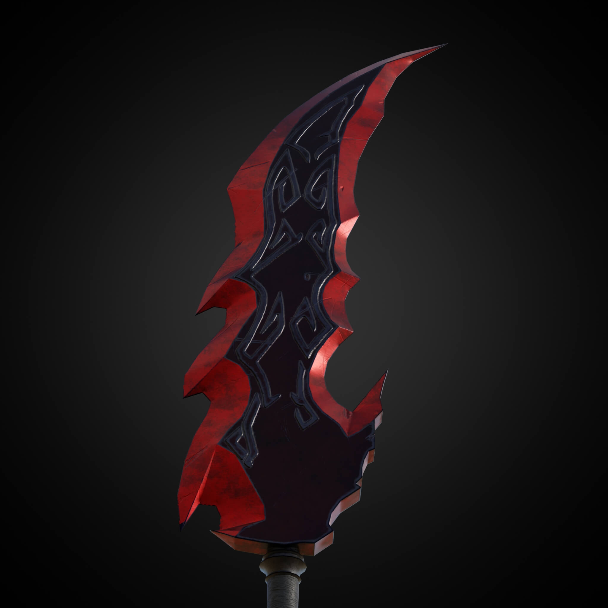 Wounded Sword Ruby Red - 3D Model by Rever_Art