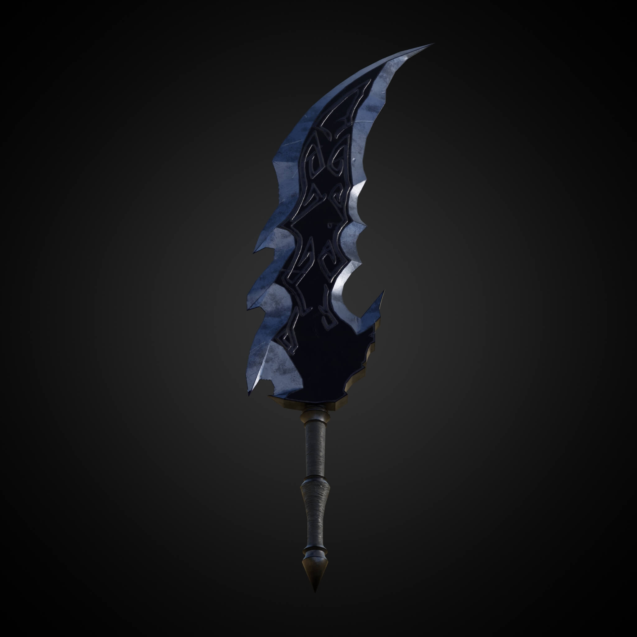 Wounded Sword White and Purple Mix - 3D Model by Rever_Art