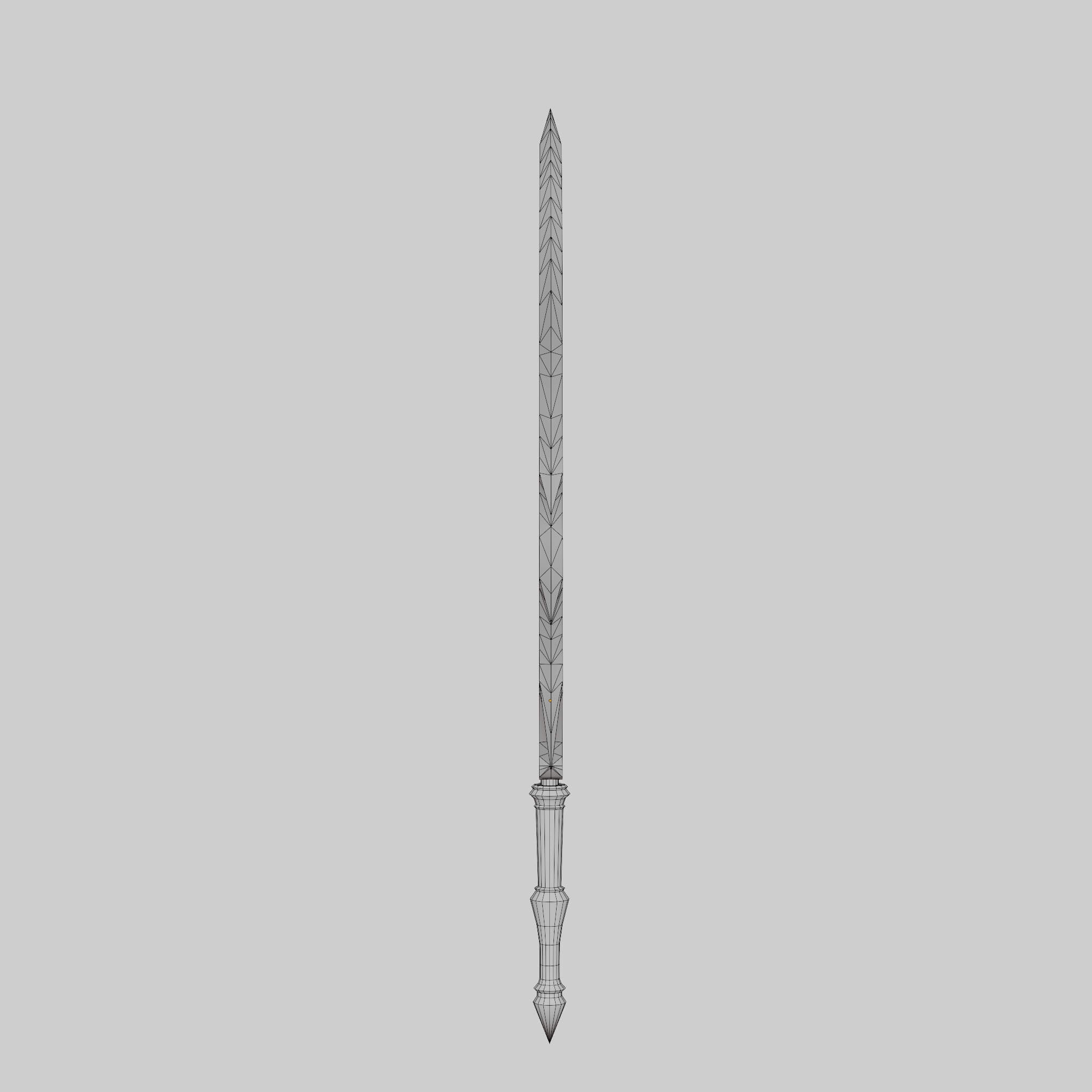 Wounded Sword White With Blood - 3D Model by Rever_Art