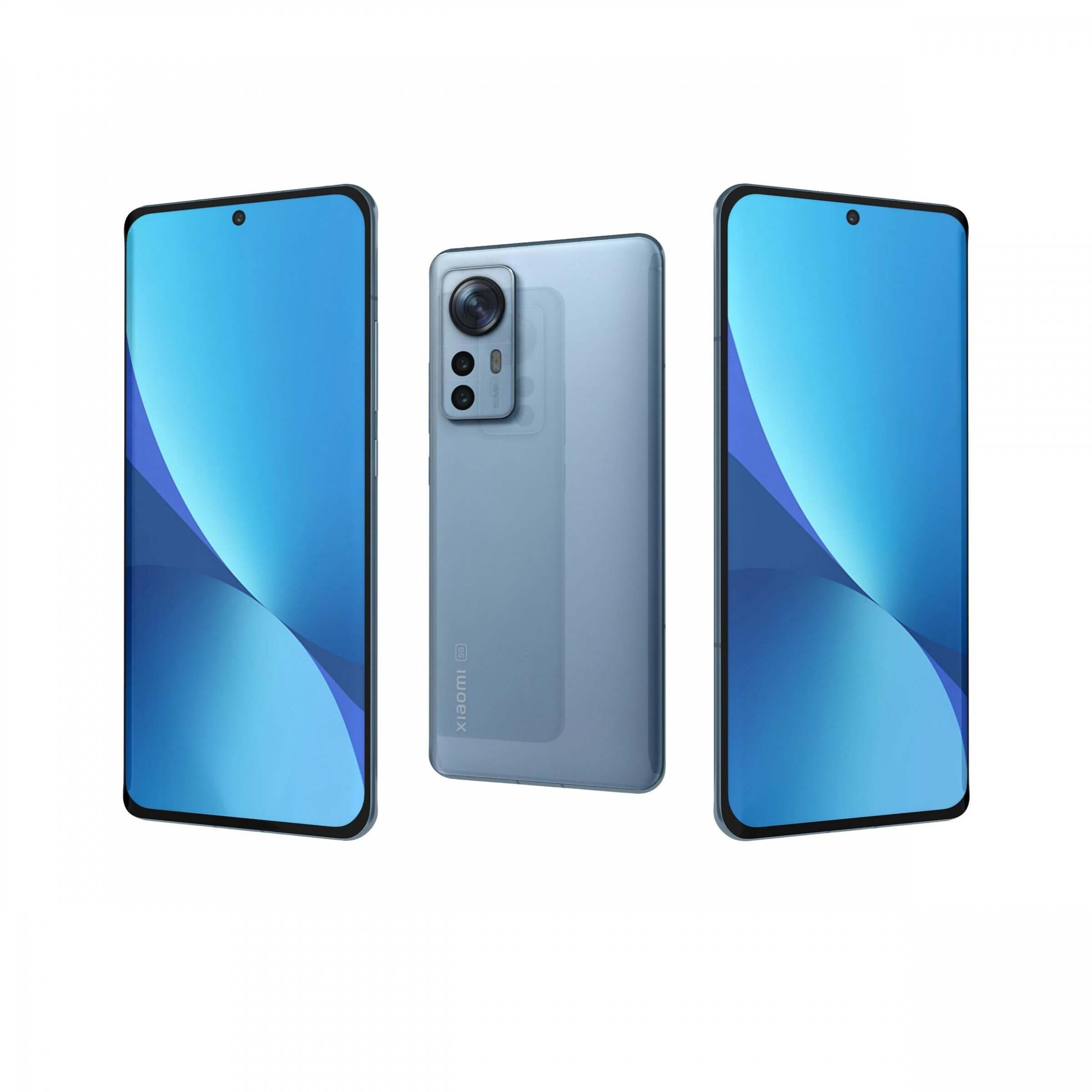 Xiaomi 12 Blue - 3D Model by Rever_Art
