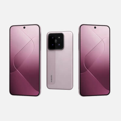 Xiaomi 14 Pink - 3D Model by Rever_Art