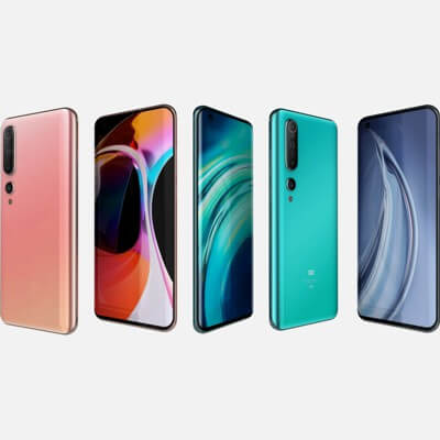 Xiaomi Mi 10 All Colors - 3D Model by Rever_Art