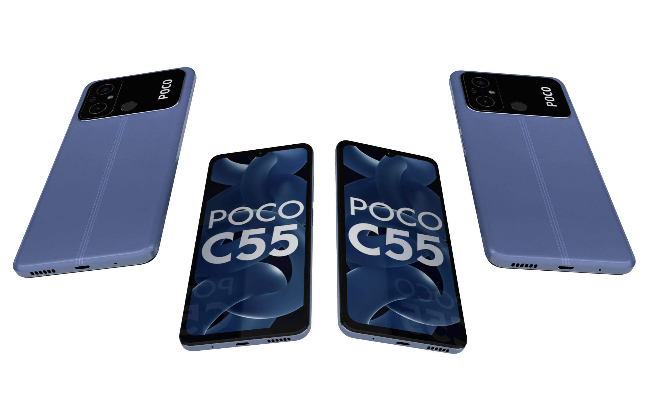 Xiaomi Poco C55 All Colors - 3D Model by Rever_Art