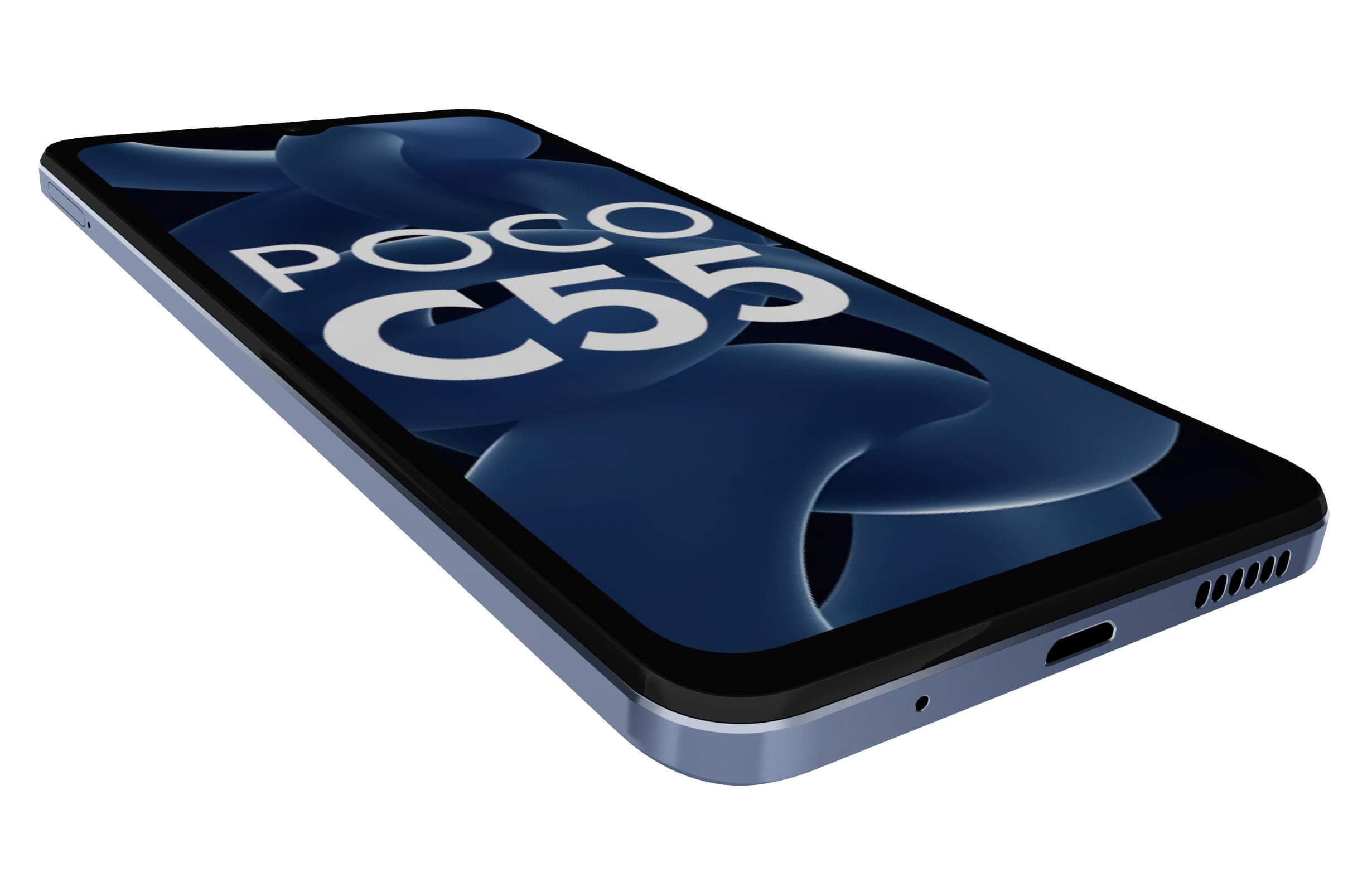 Xiaomi Poco C55 Blue - 3D Model by Rever_Art