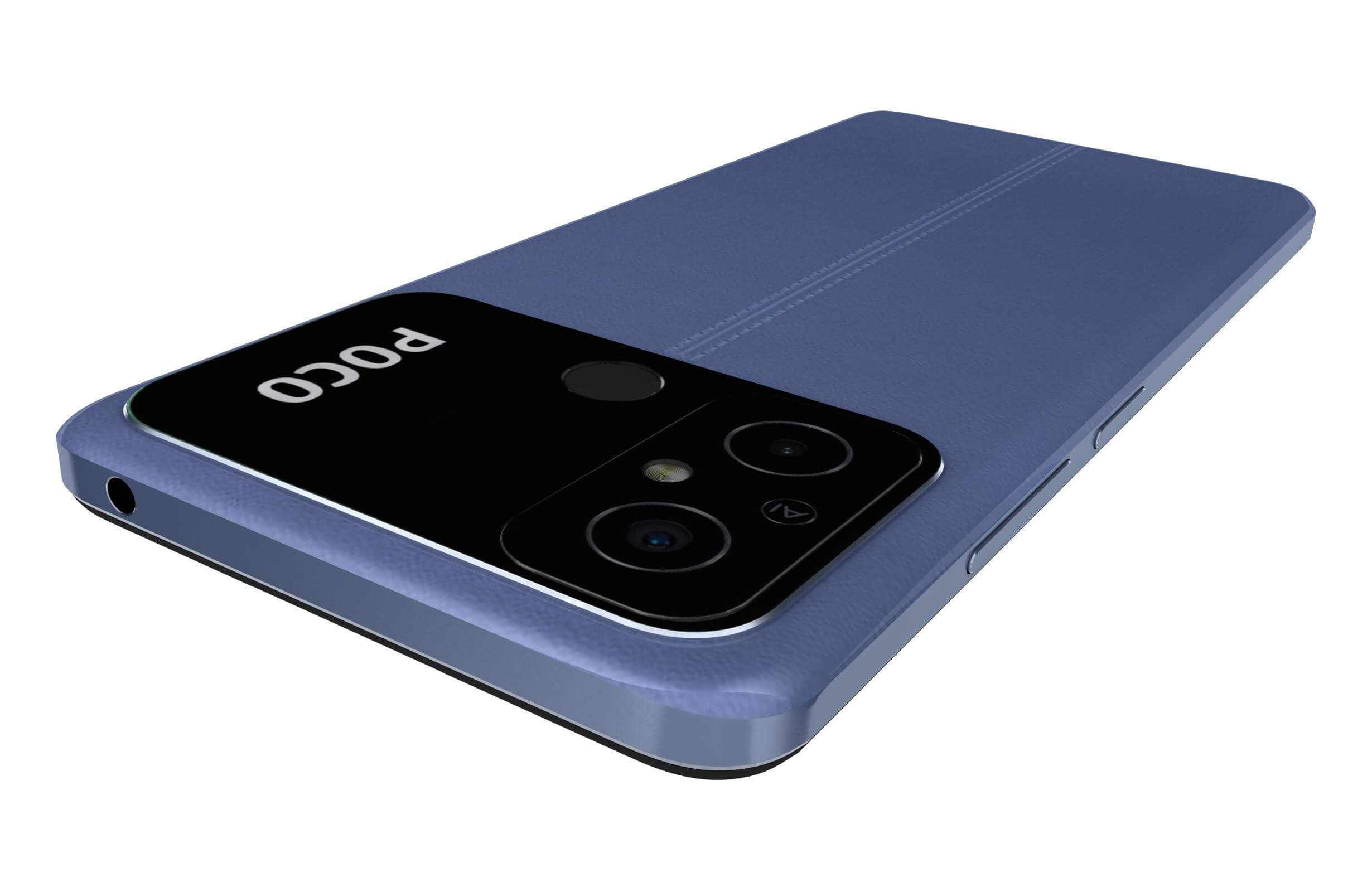Xiaomi Poco C55 Blue - 3D Model by Rever_Art