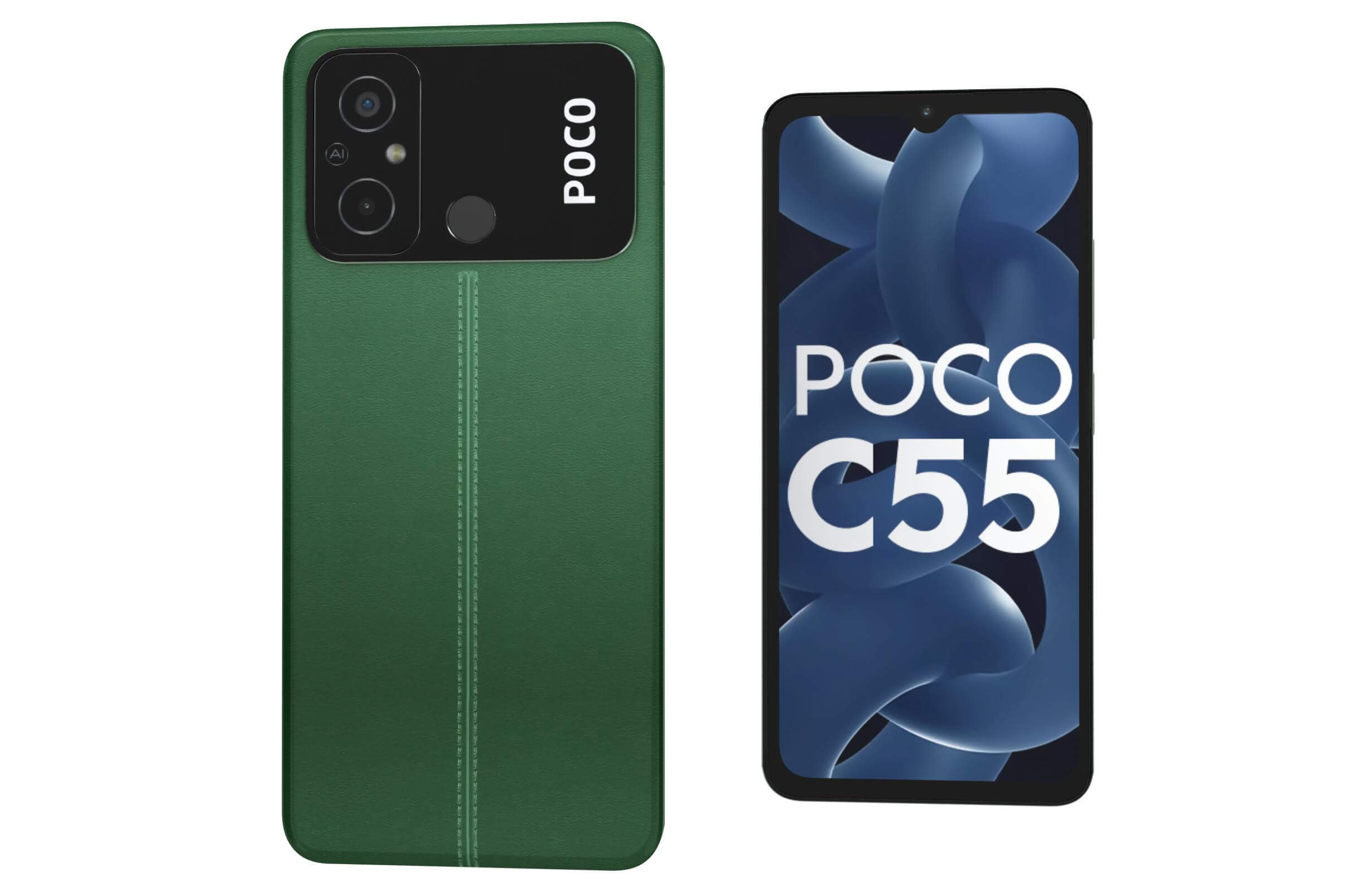 Xiaomi Poco C55 Green - 3D Model by Rever_Art