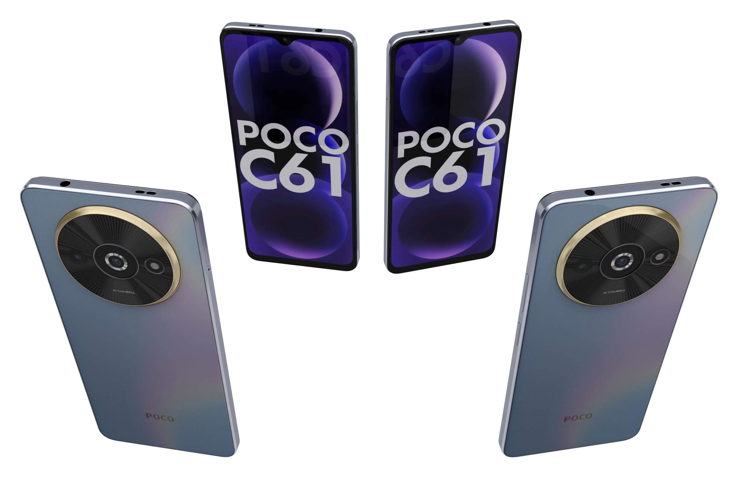 Xiaomi Poco C61 All Colors - 3D Model by Rever_Art