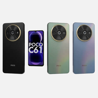 Xiaomi Poco C61 All Colors - 3D Model by Rever_Art
