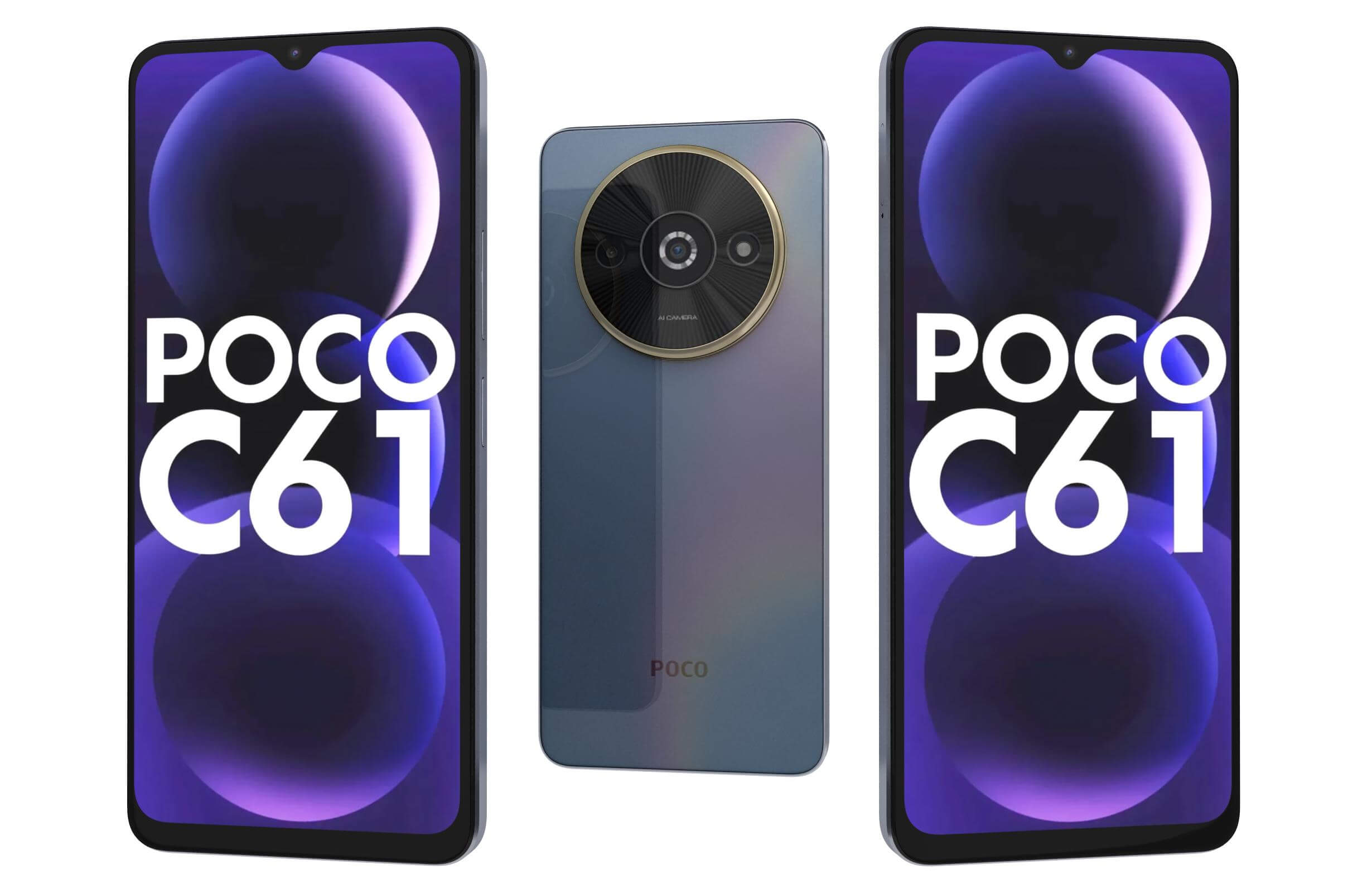 Xiaomi Poco C61 Blue - 3D Model by Rever_Art