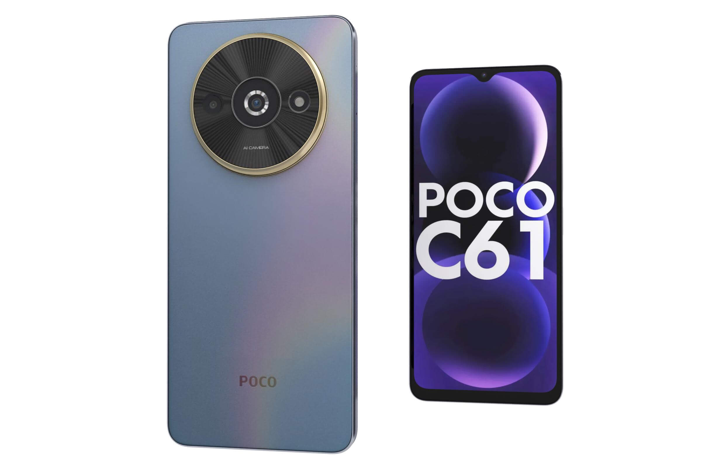 Xiaomi Poco C61 Blue - 3D Model by Rever_Art