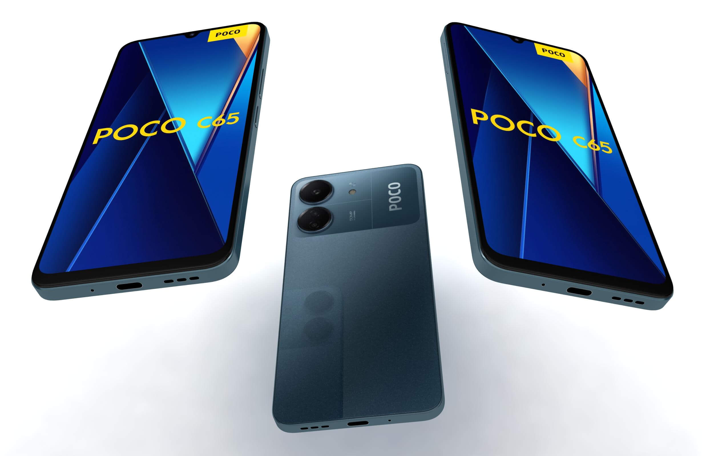 Xiaomi Poco C65 Blue - 3D Model by Rever_Art