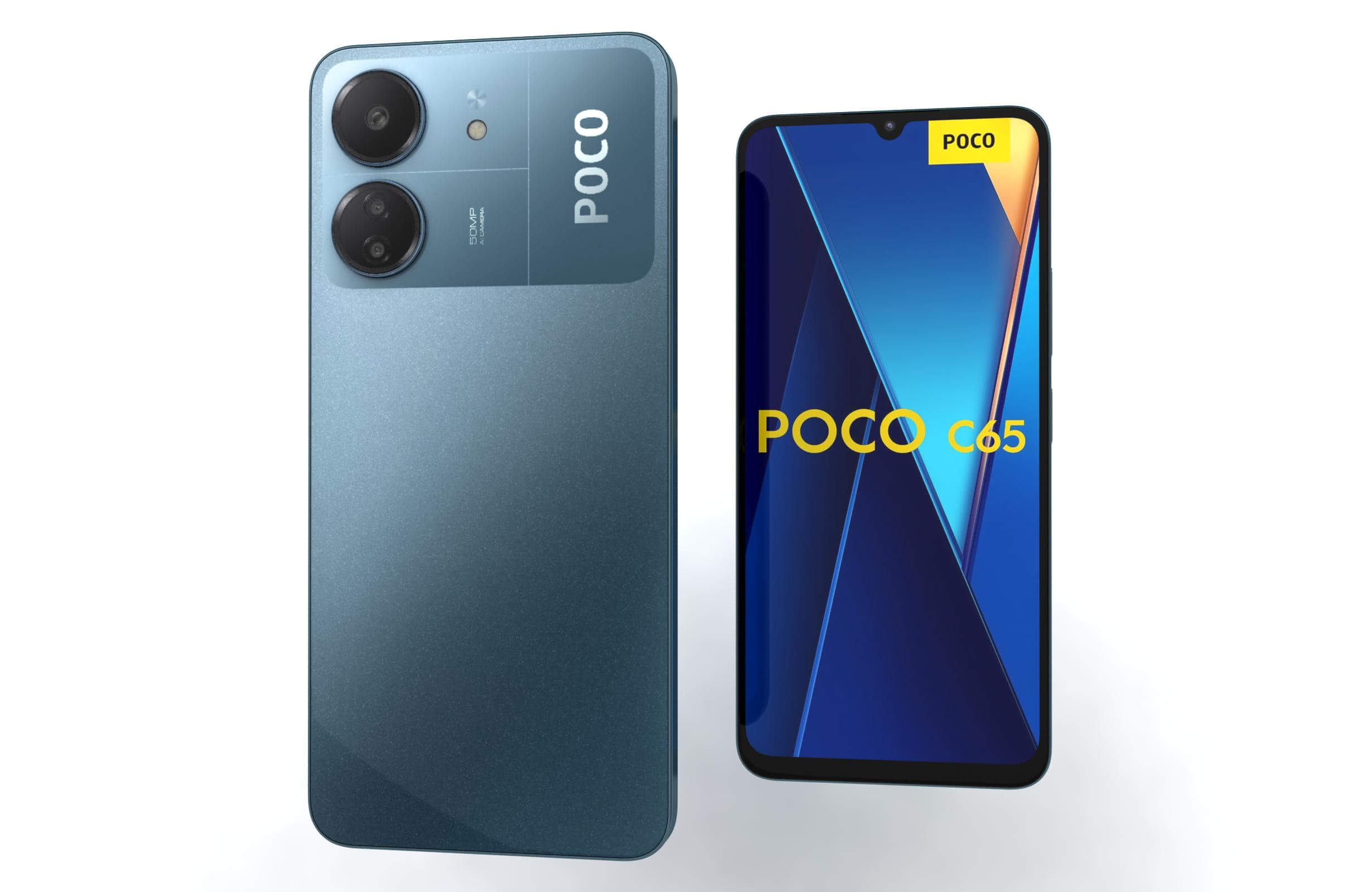 Xiaomi Poco C65 Blue - 3D Model by Rever_Art