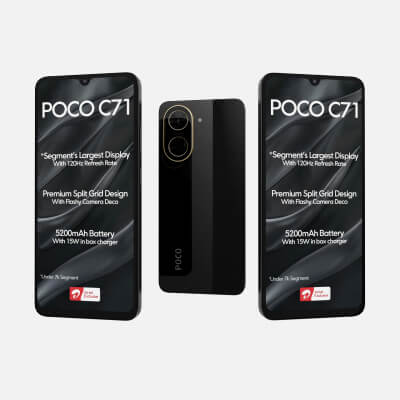 Xiaomi Poco C71 Black - 3D Model by Rever_Art