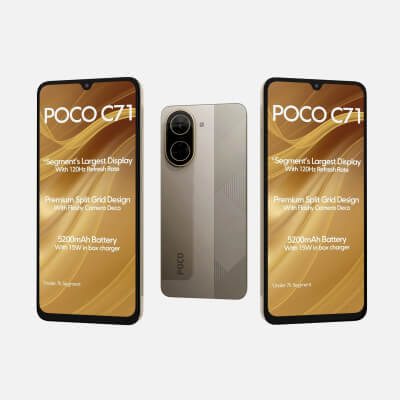 Xiaomi Poco C71 Gold - 3D Model by Rever_Art