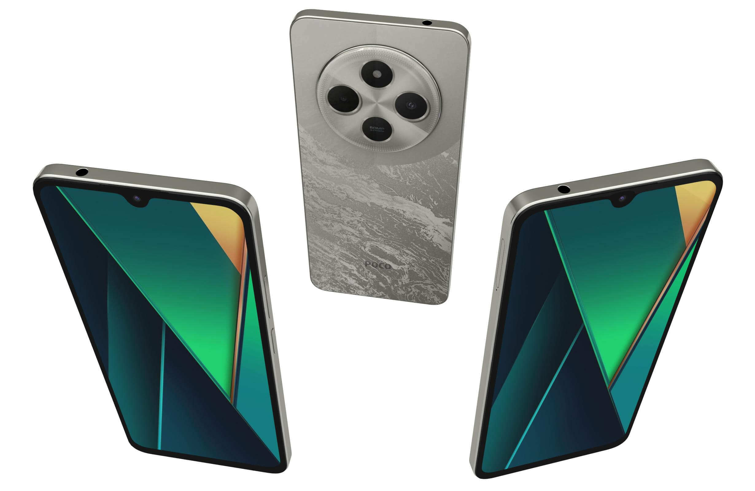 Xiaomi Poco C75 All Colors - 3D Model by Rever_Art